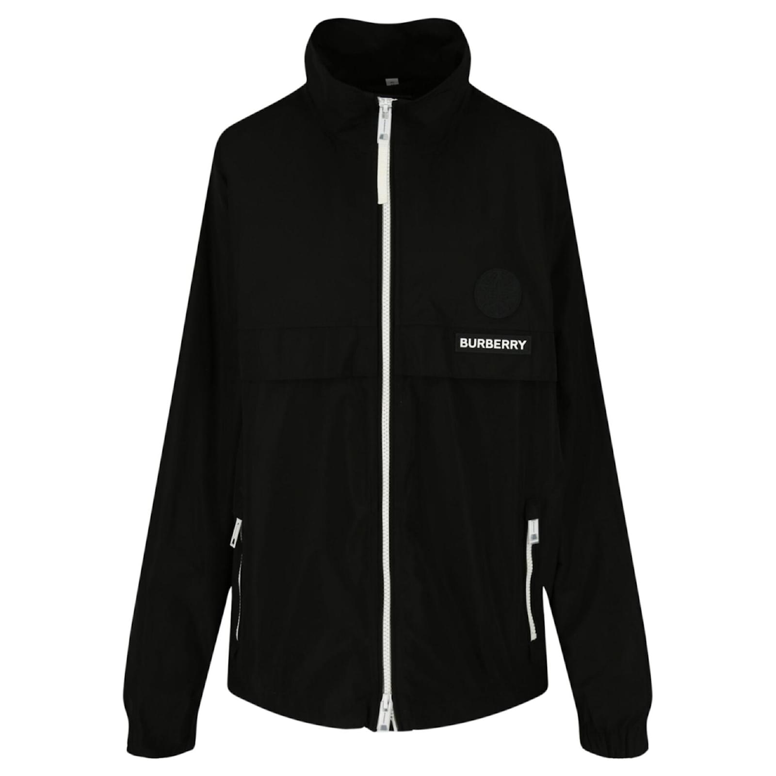 Burberry Globe Graphic Lightweight Jacket Black Polyester ref.818516 ...