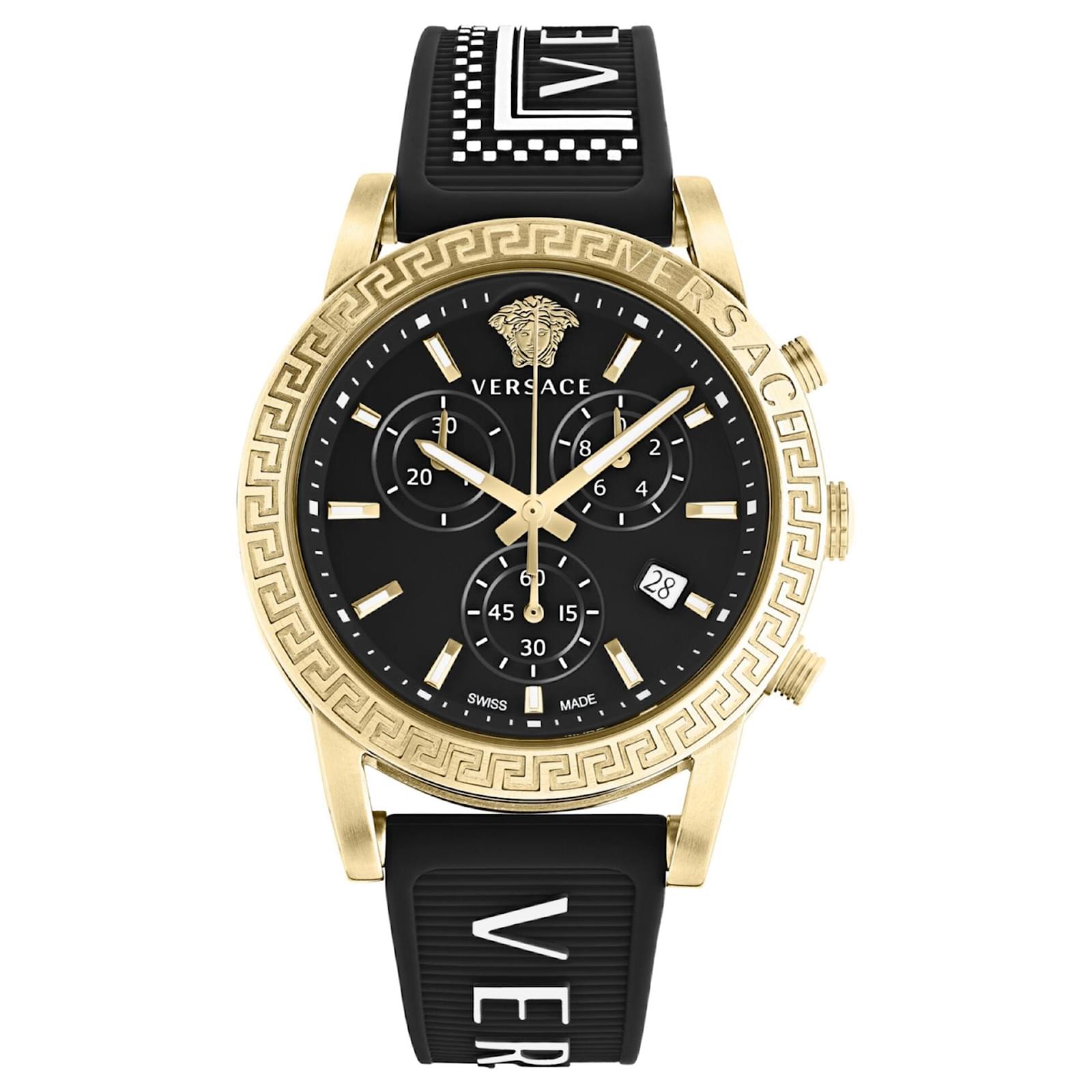 Versace Sport Tech Strap Watch Golden Metallic ref.818748 - Joli Closet