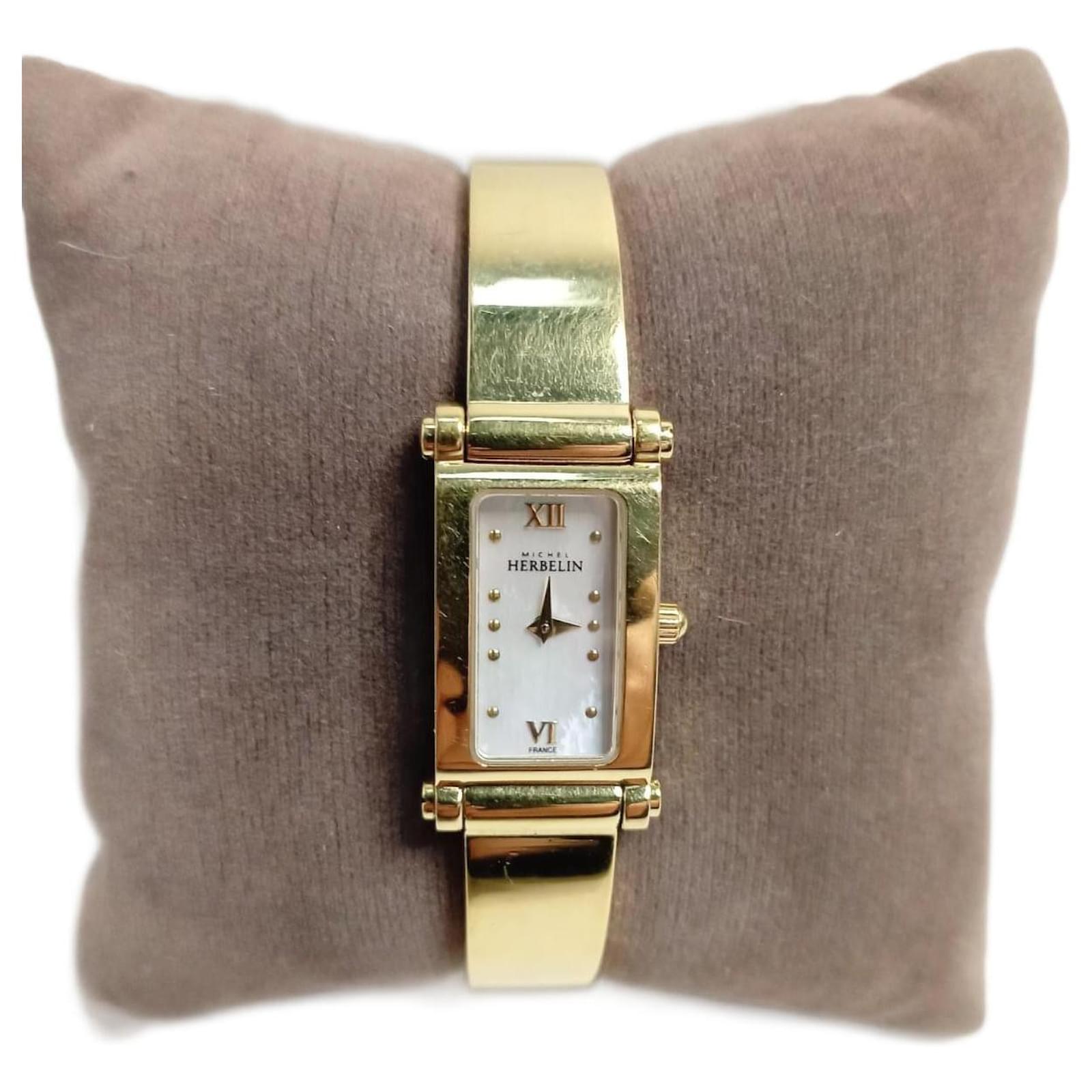 Michel Herbelin Fine watches Golden Steel ref.819359 - Joli Closet