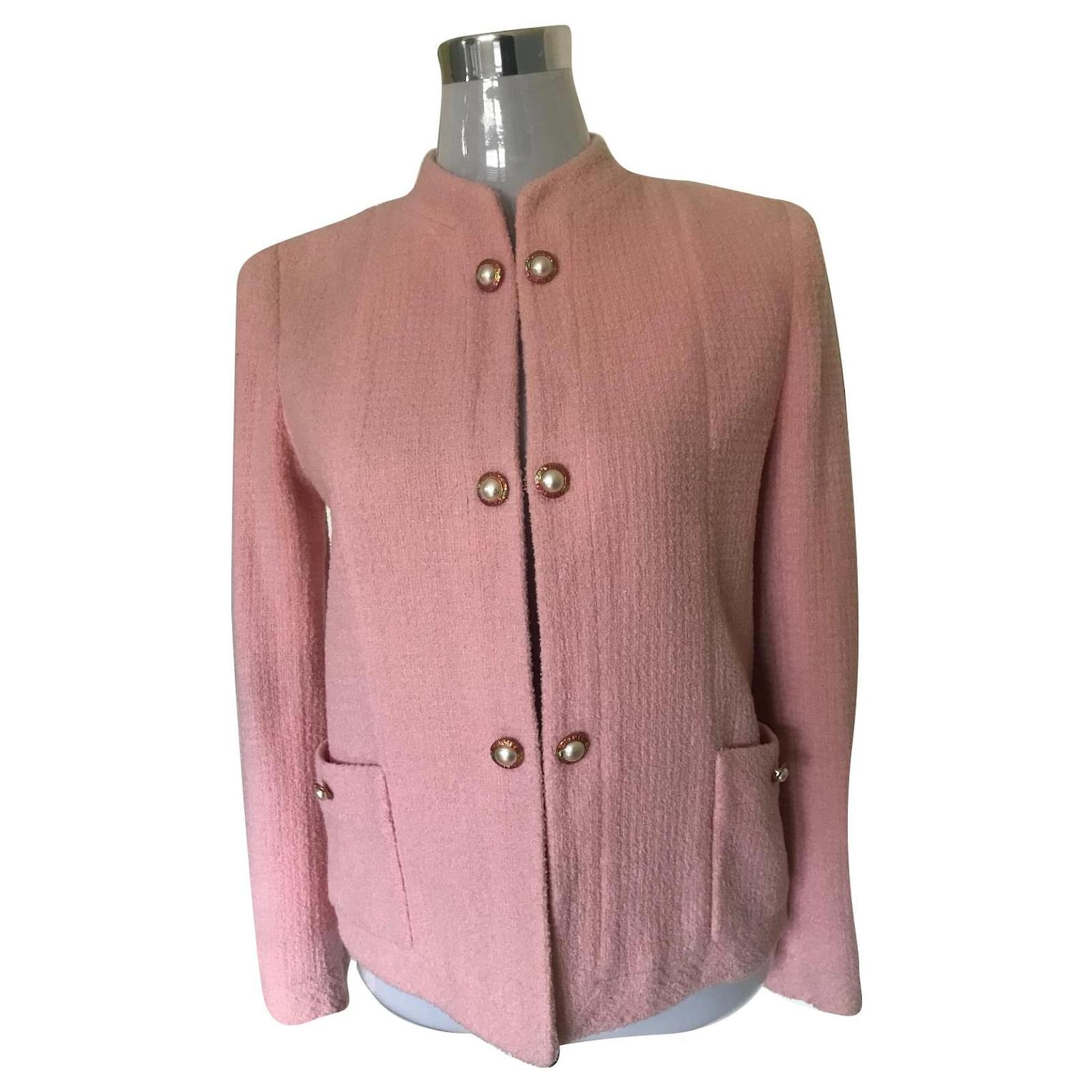 Chanel Jackets Pink Wool Tweed ref.820139 - Joli Closet
