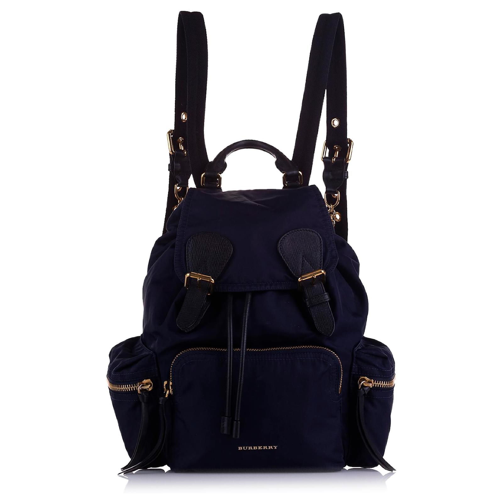 Burberry Blue Runway Backpack Pony-style calfskin Cloth ref.820882 ...