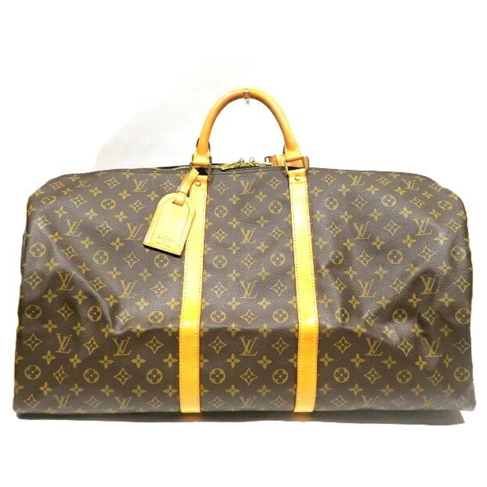 Louis Vuitton Keepall 60 Brown Cloth ref.821334 - Joli Closet