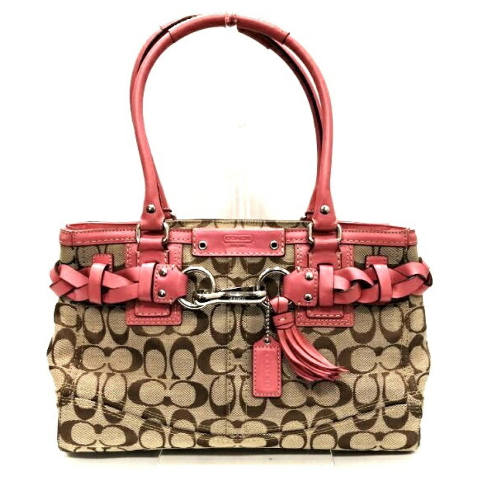 Coach Signature Beige Cloth ref.821587 - Joli Closet