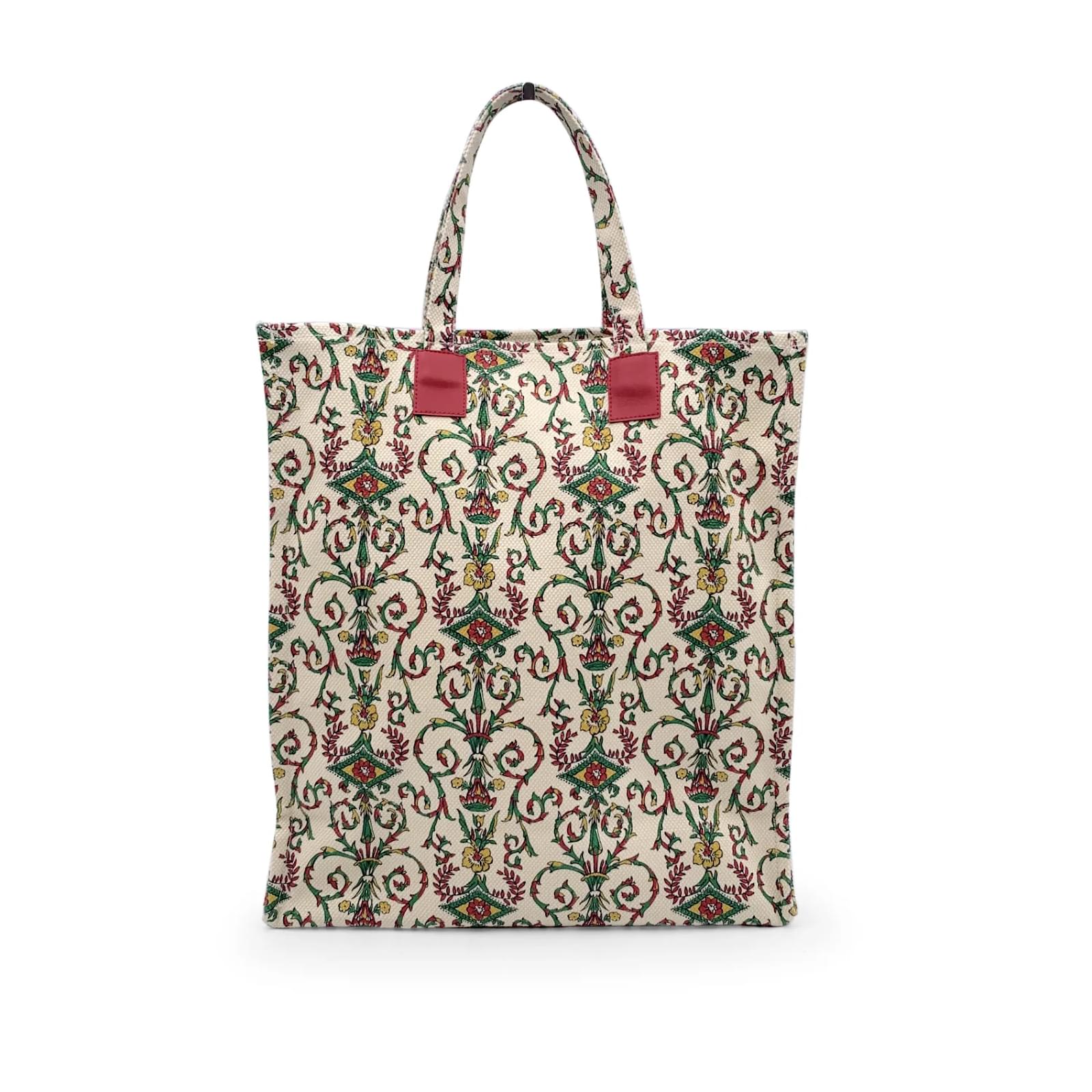 Gucci Garden Firenze 1921 Printed Canvas Tote Shopping Bag Multiple ...
