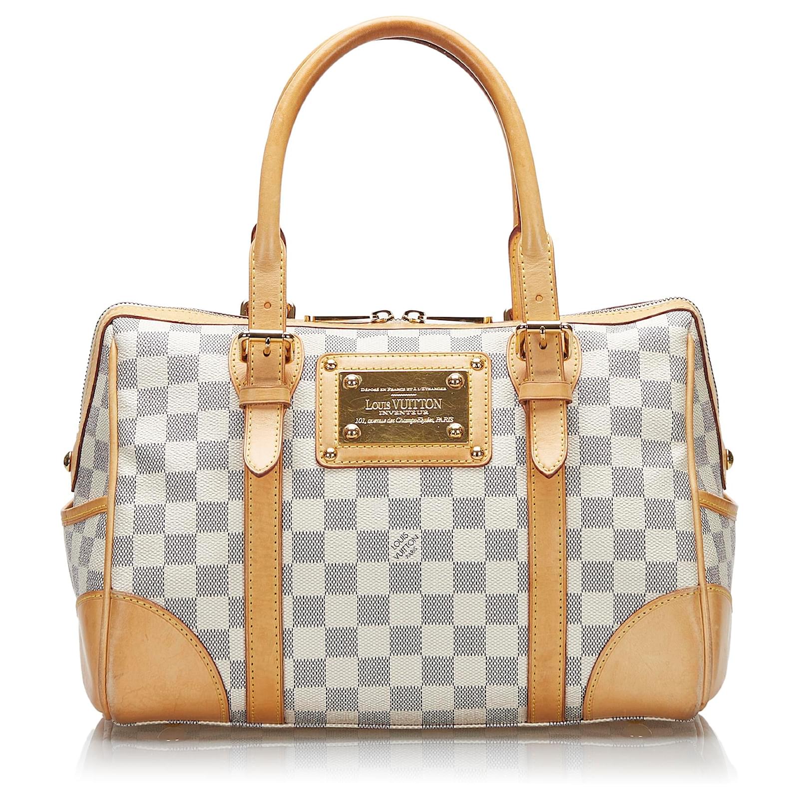 Louis Vuitton White Damier Azur Berkeley Cloth ref.821849 - Joli Closet