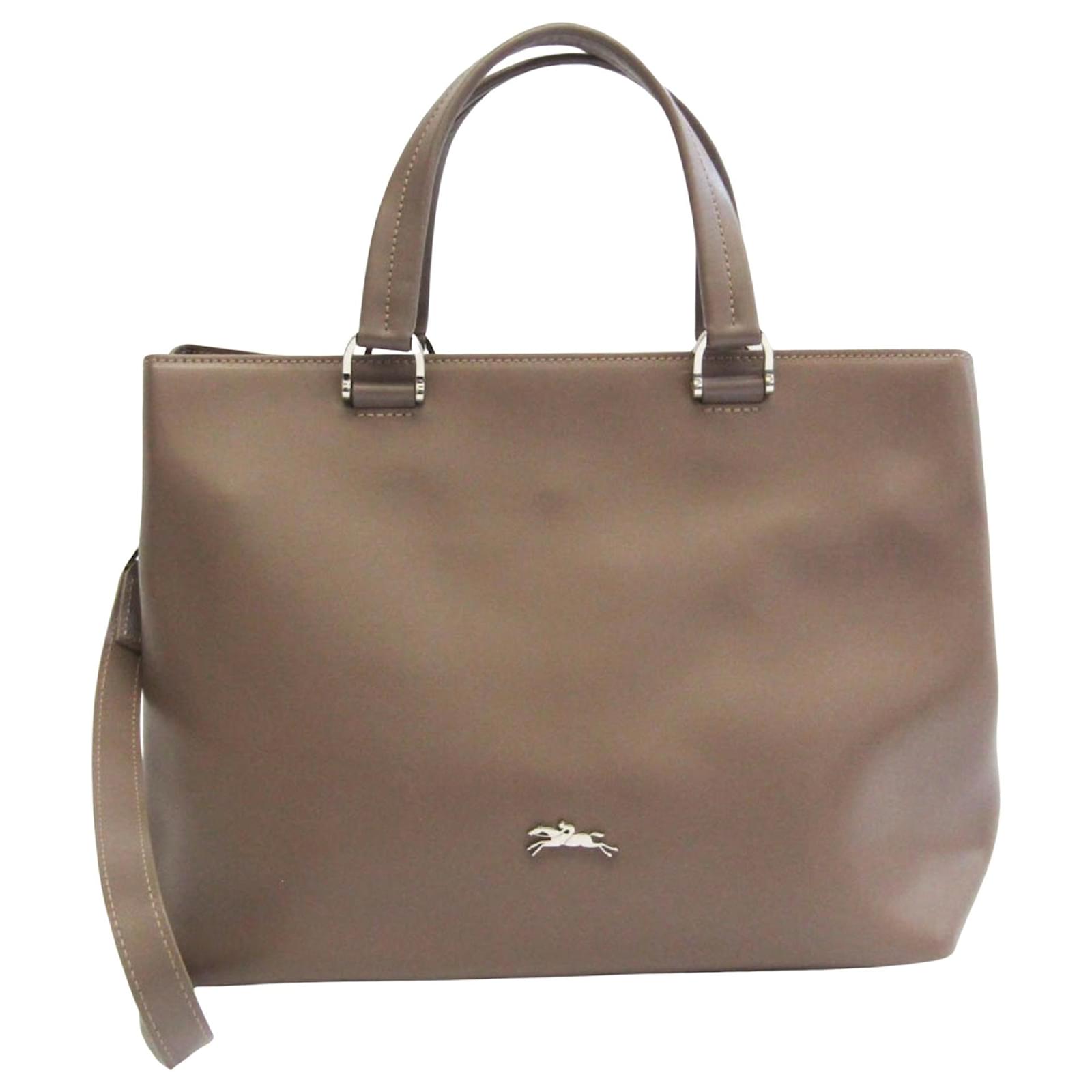 Longchamp Honoré Cuir Gris ref.823215 - Joli Closet