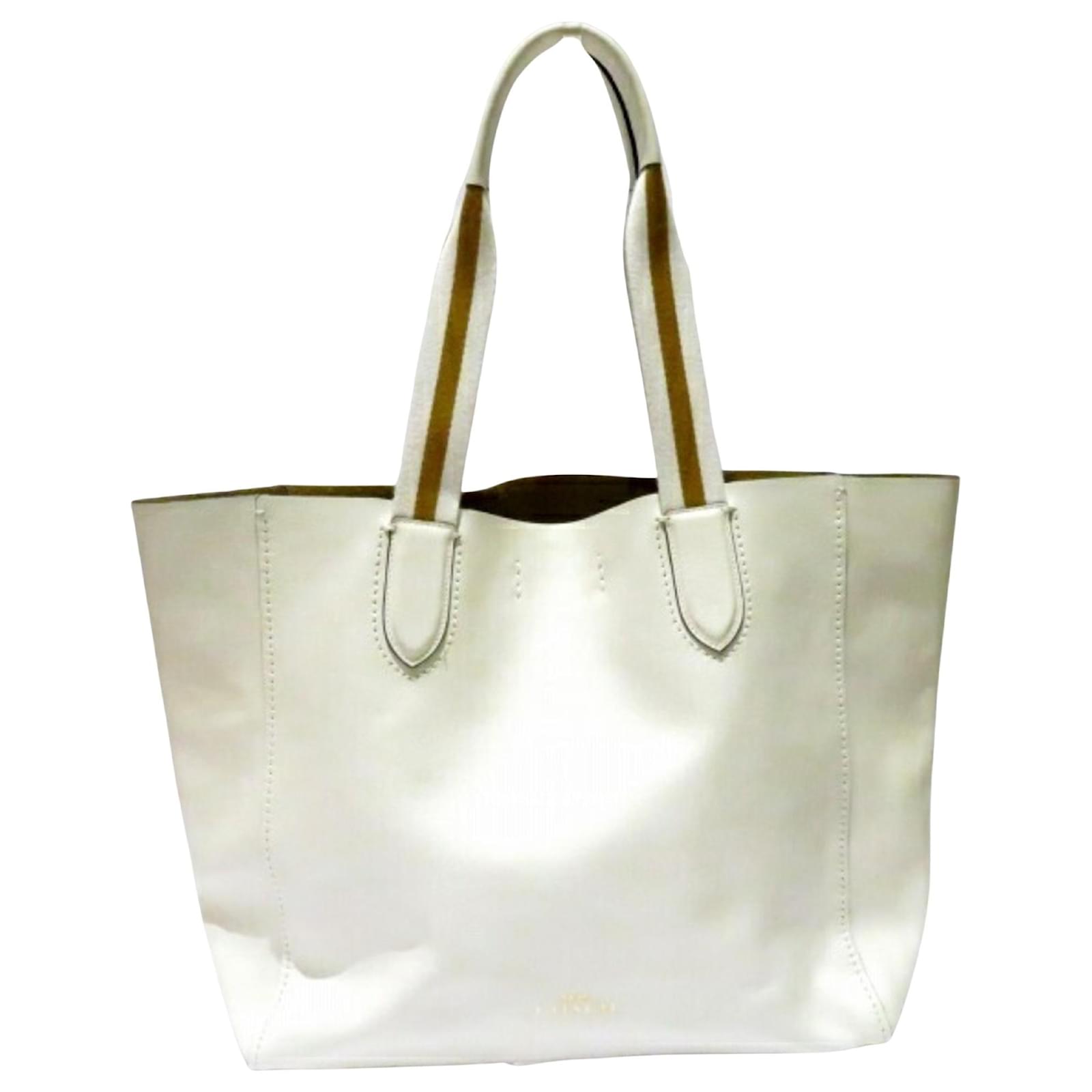 Coach White Leather ref.823404 - Joli Closet