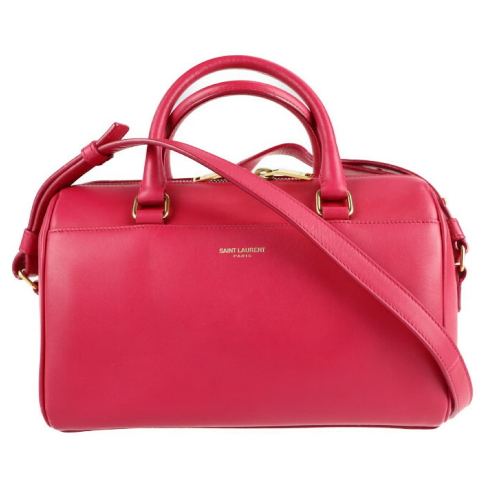 Saint Laurent Duffle Fuschia Leather ref.825157 - Joli Closet