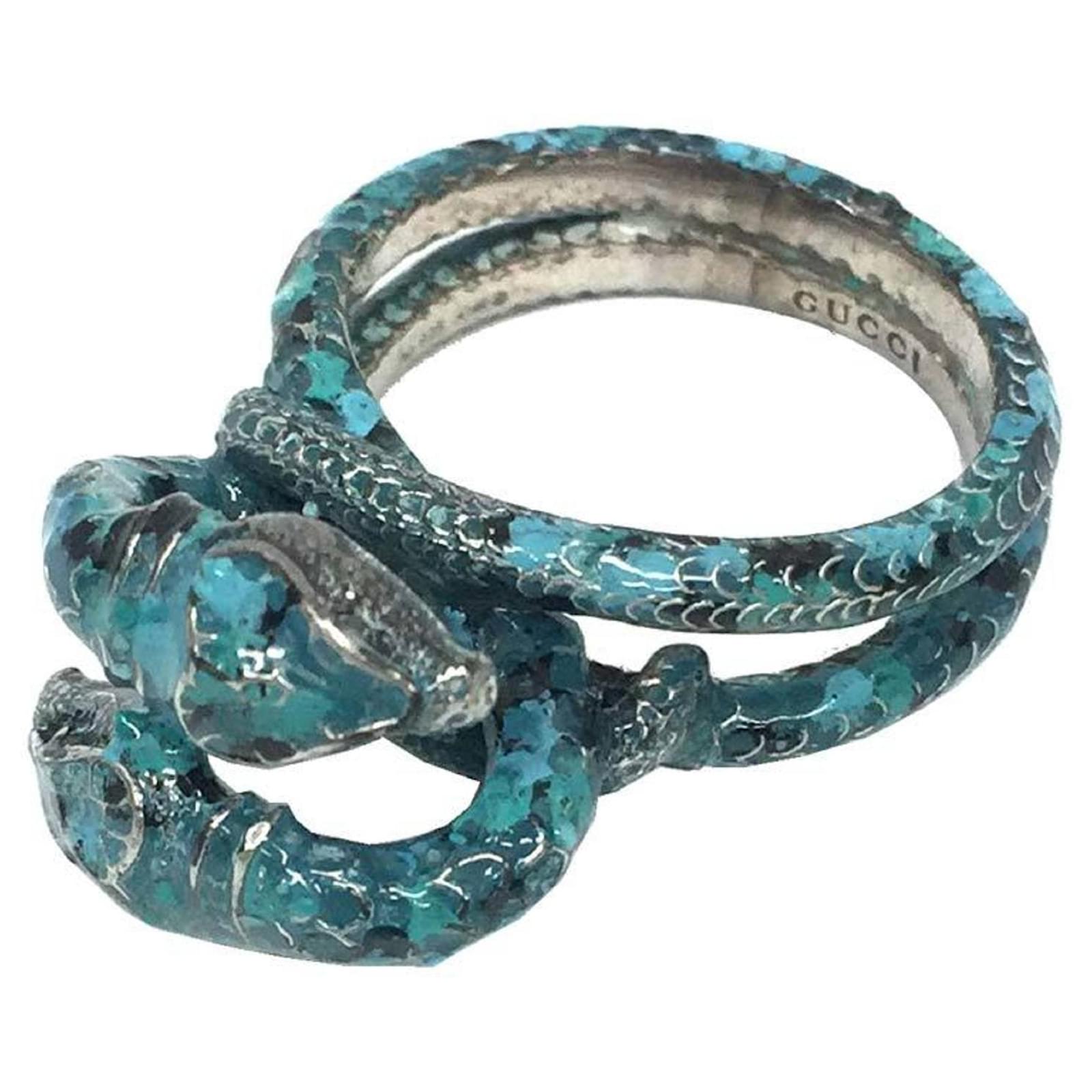 Gucci Snake Blue Silver ref.826479 - Joli Closet
