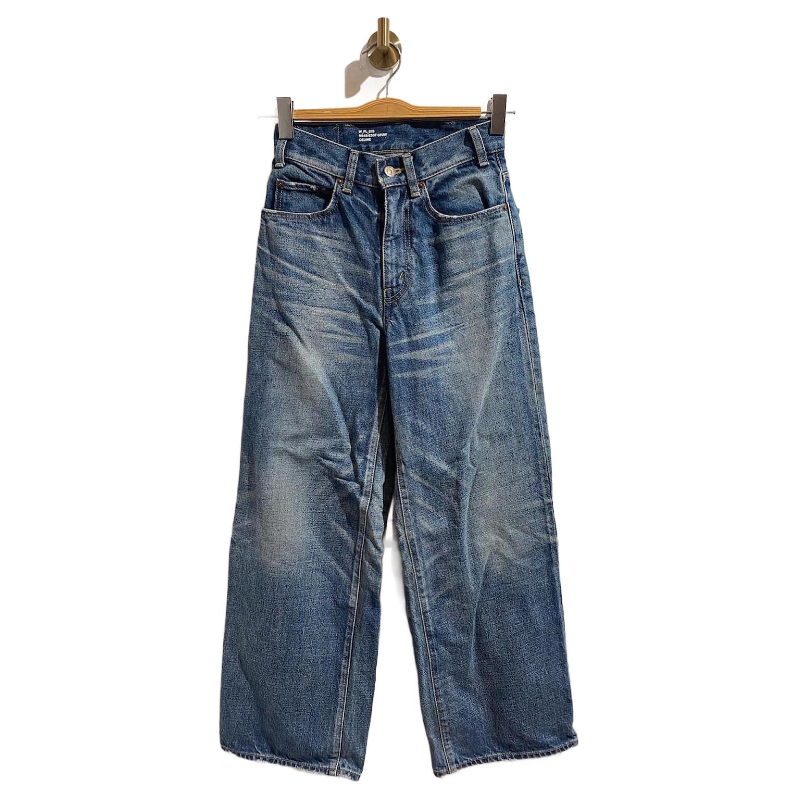 Céline CELINE Jeans T.US 25 cotton Blue ref.827624 - Joli Closet