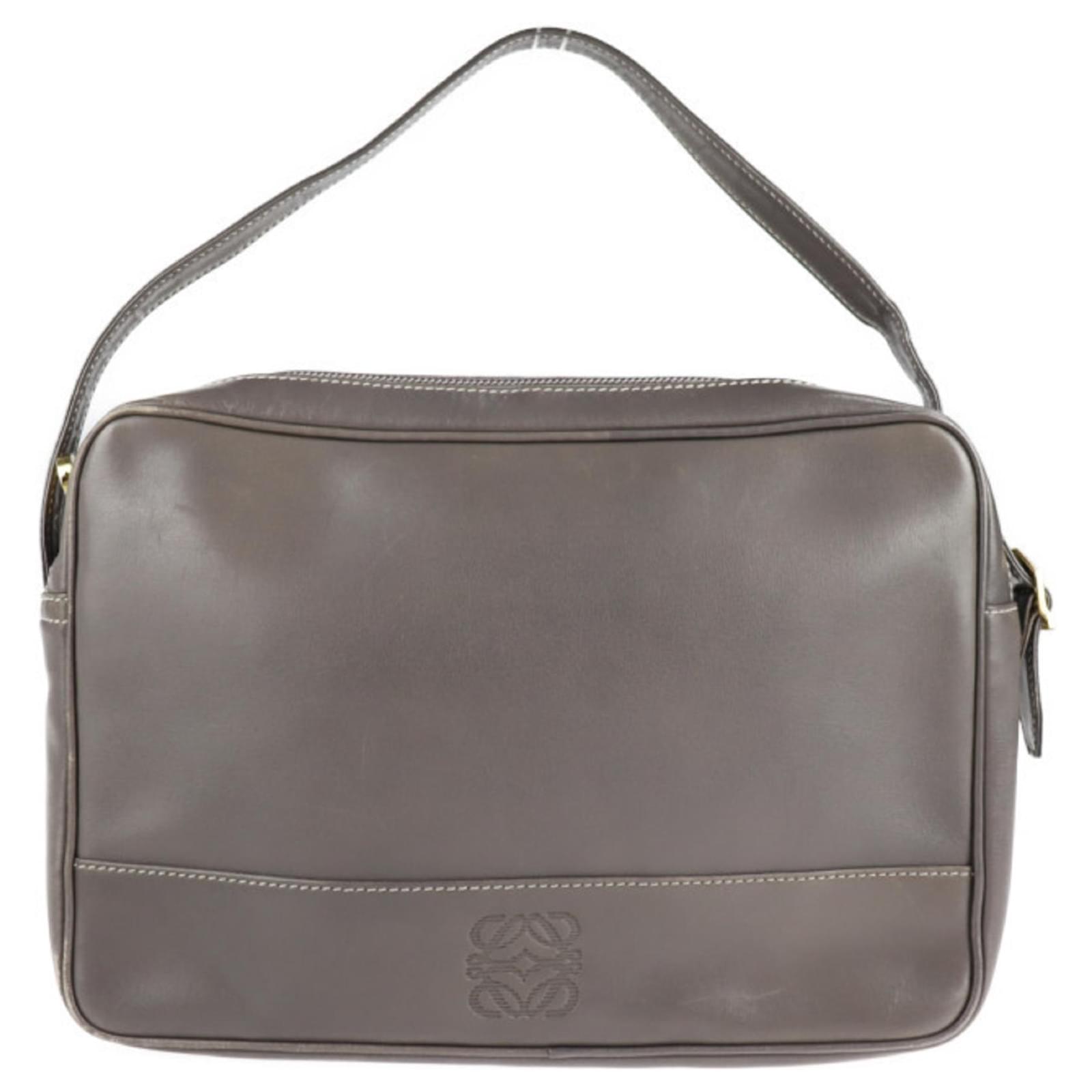Loewe Grey Leather ref.828436 - Joli Closet