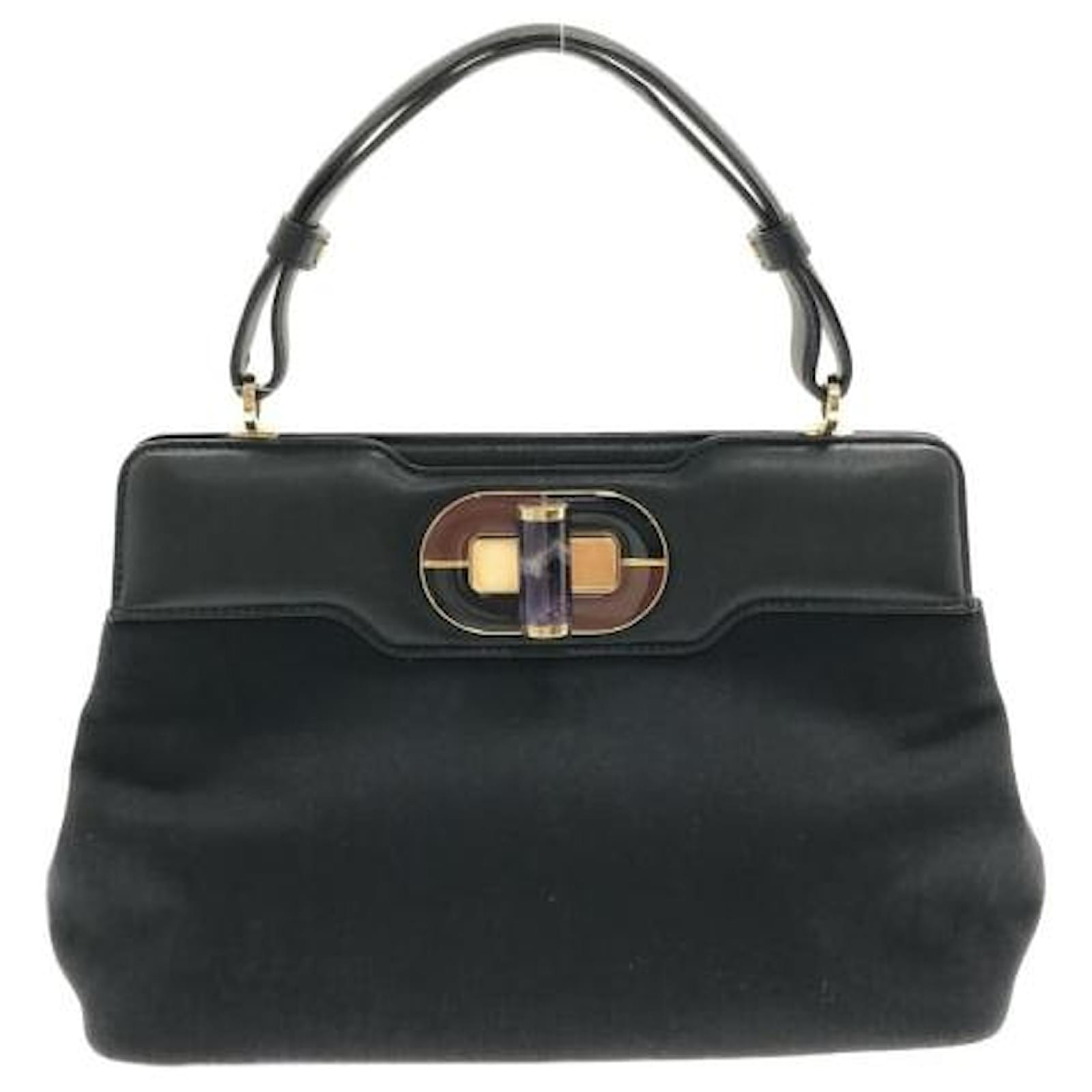Bulgari Isabella rosselini Black Leather ref.832516 - Joli Closet