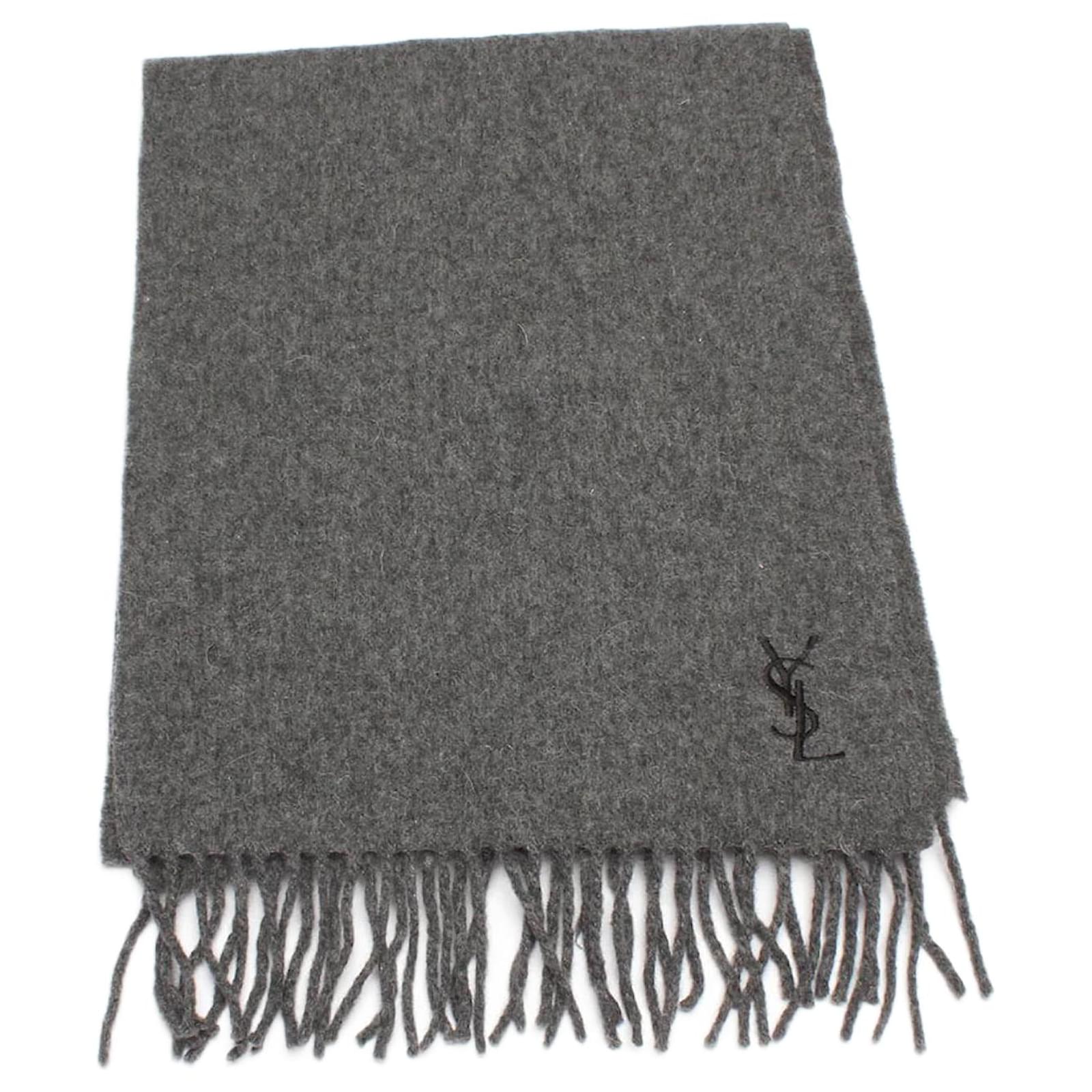 Yves Saint Laurent wool scarf Black Cloth ref.834604 - Joli Closet
