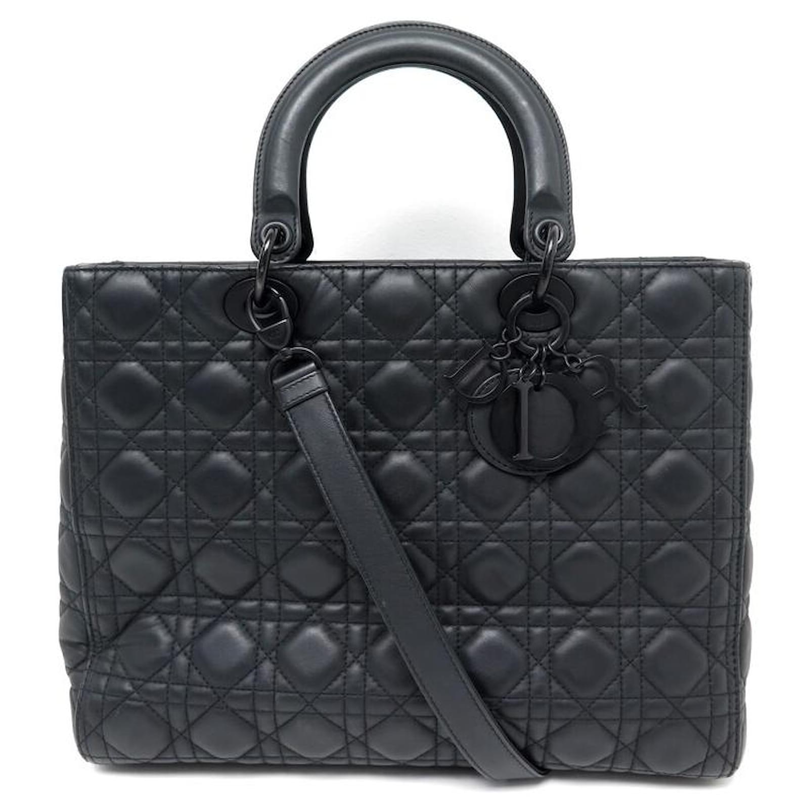 CHRISTIAN DIOR LADY LARGE HANDBAG IN CANNAGE LEATHER ULTRAMATE HAND BAG ...