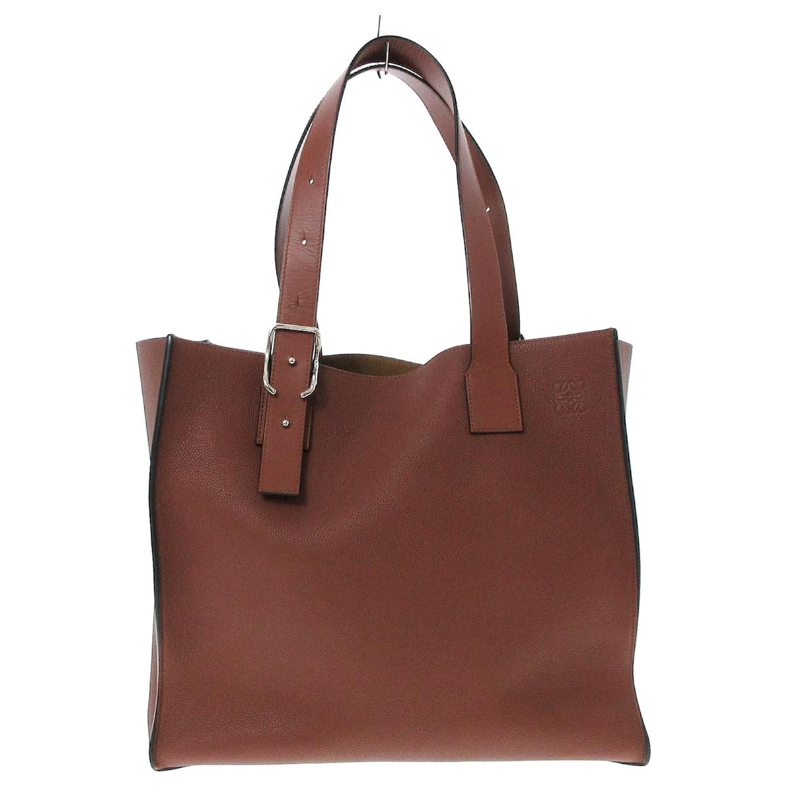 Loewe Buckle Brown Leather ref.835905 - Joli Closet