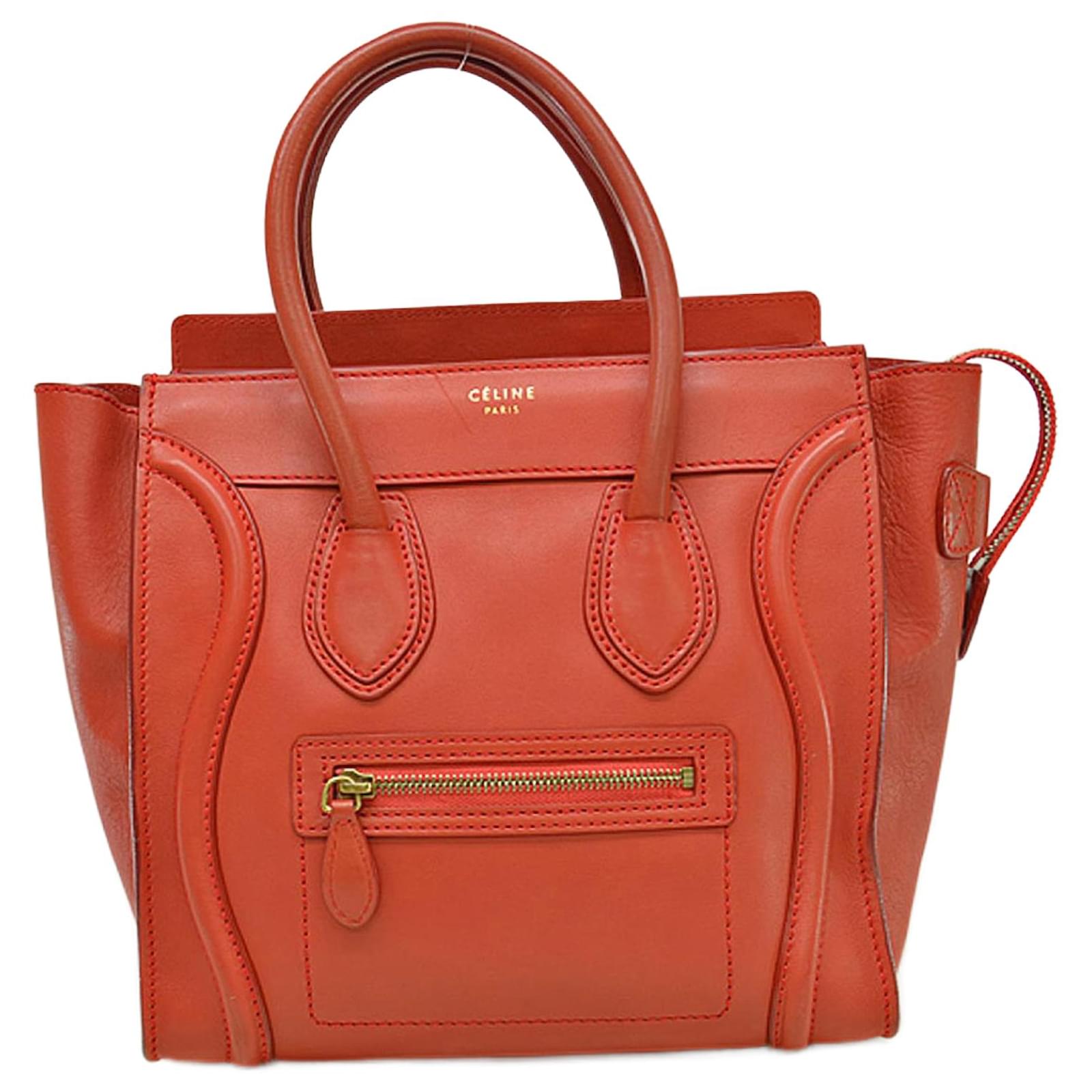 Céline Celine Red Leather ref.835982 - Joli Closet