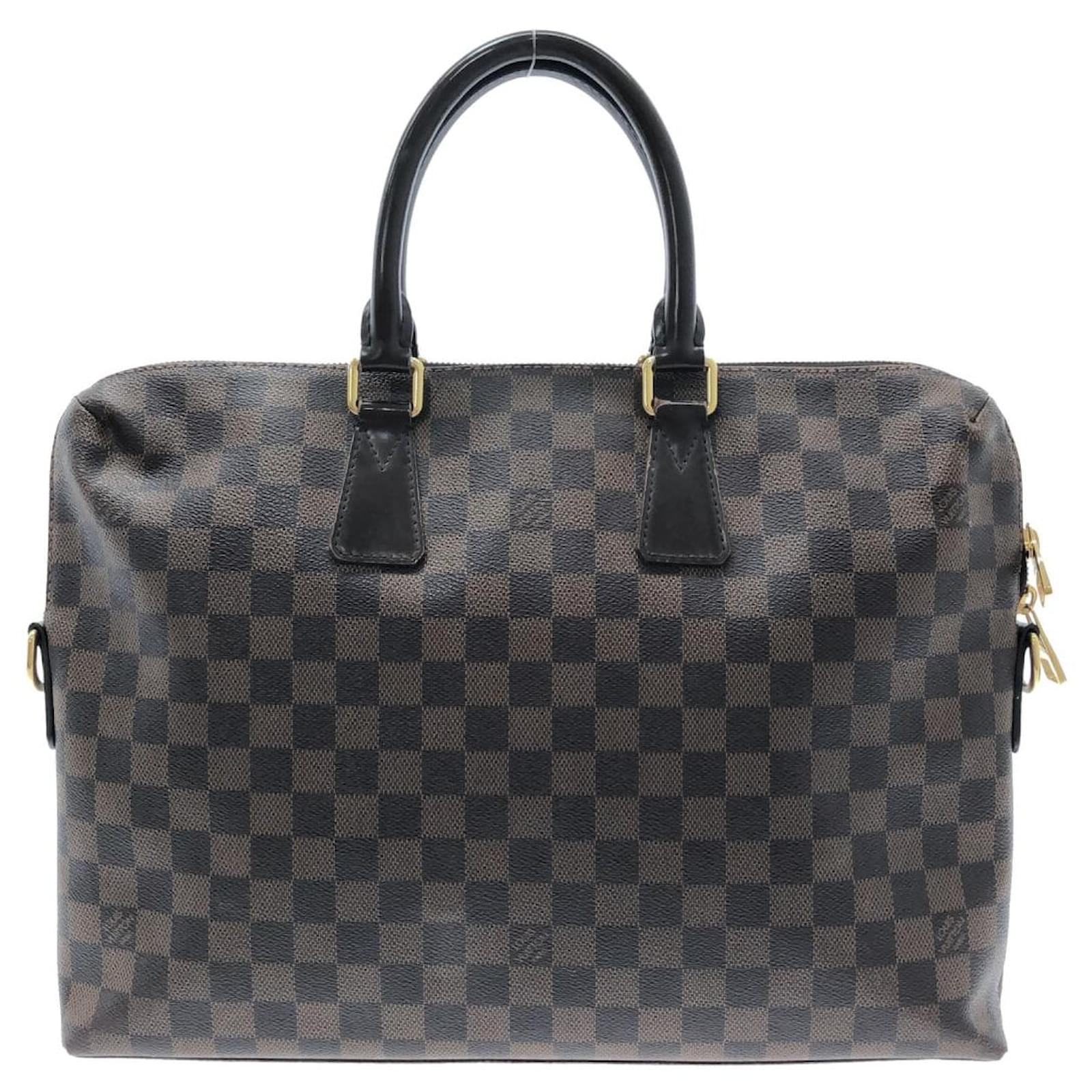 Louis Vuitton Porte Document Business Black Cloth ref.836009 - Joli Closet