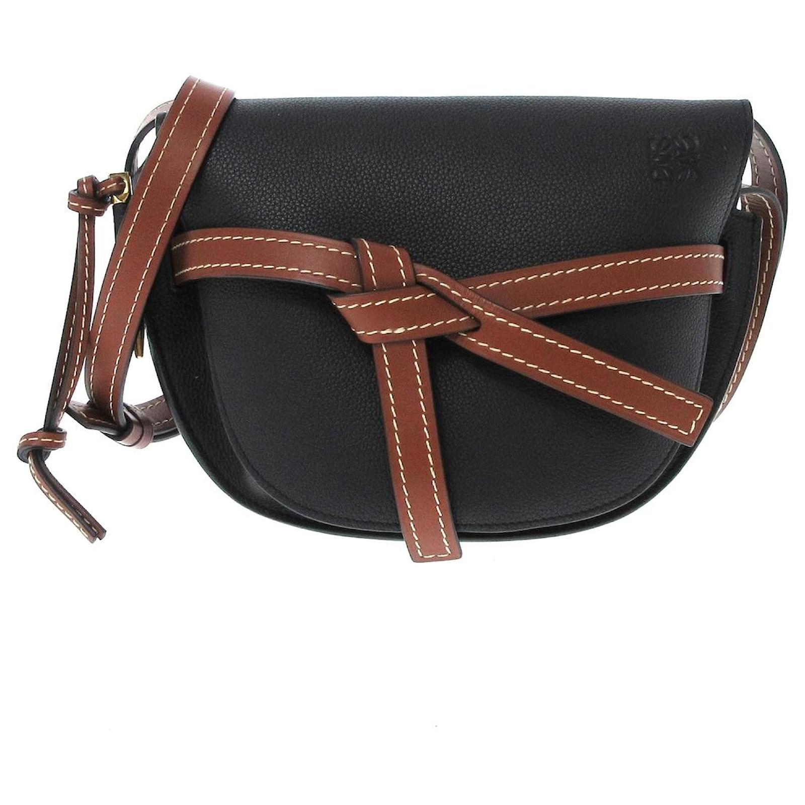 Loewe Gate Black Leather ref.836114 - Joli Closet