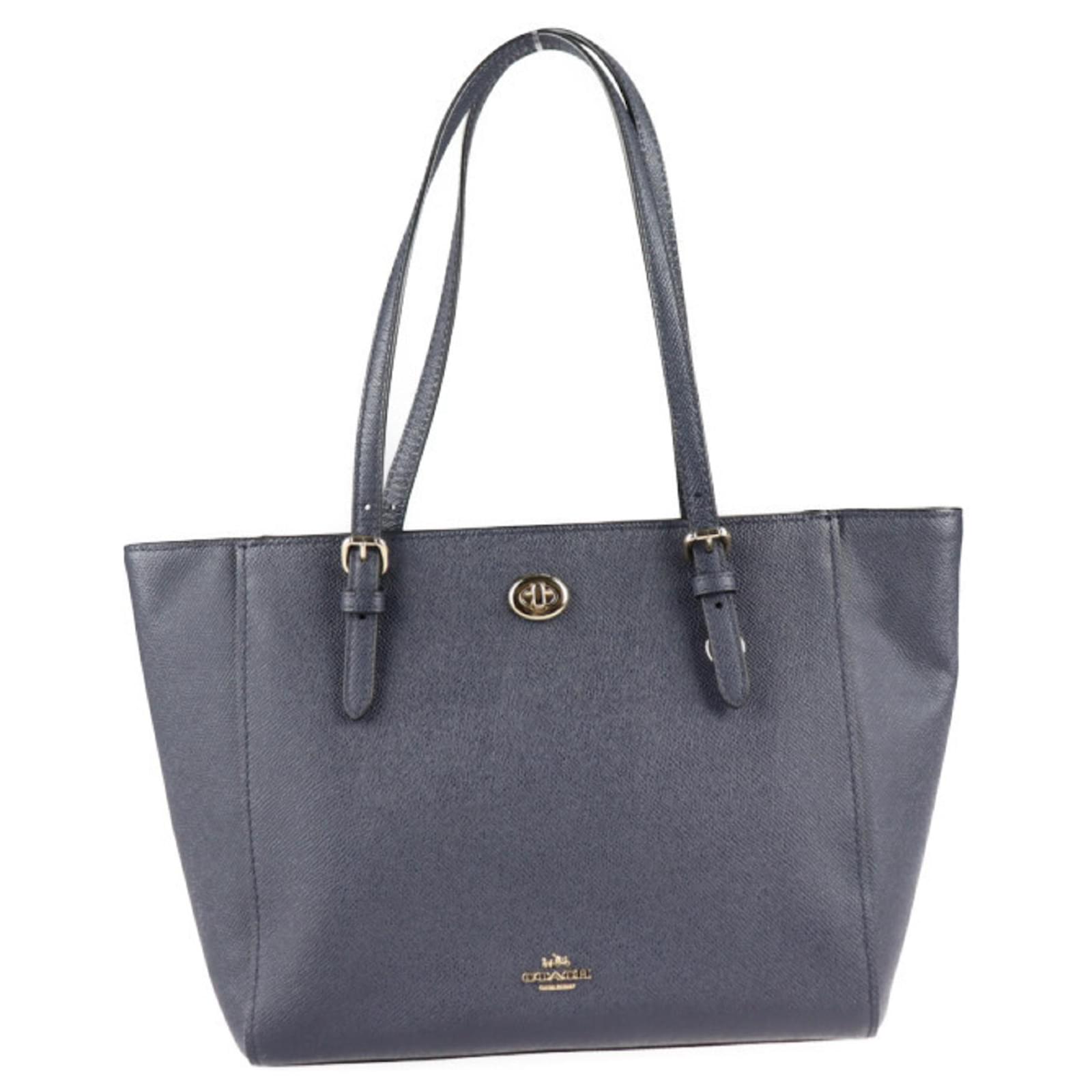 Coach Navy blue Leather ref.836712 - Joli Closet