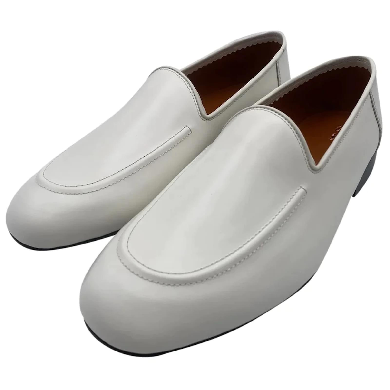 THE ROW Flats T.eu 40 Leather White ref.836886 - Joli Closet