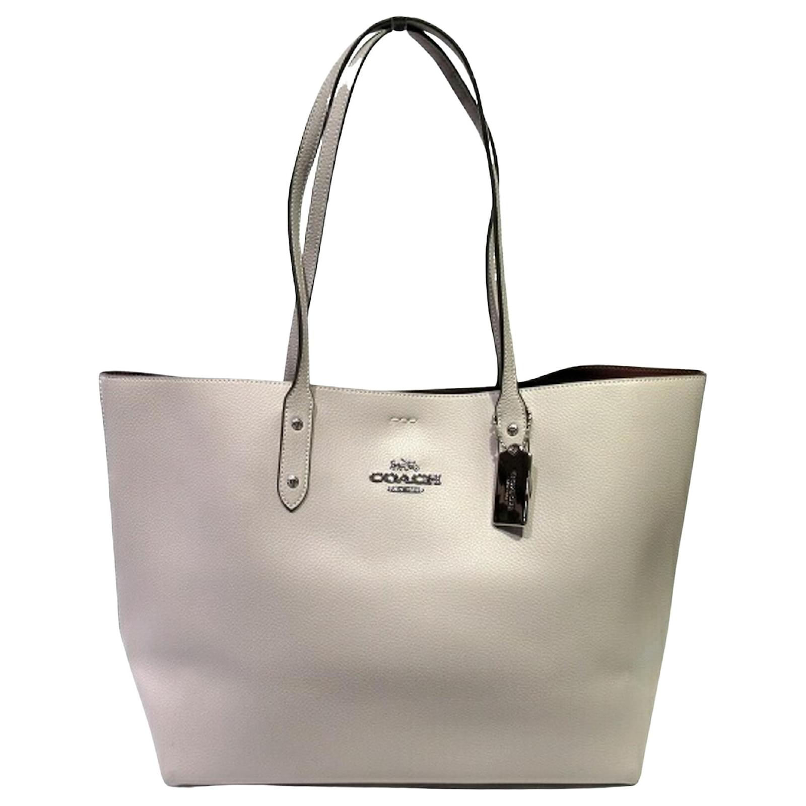 Coach Grey Leather ref.840125 - Joli Closet