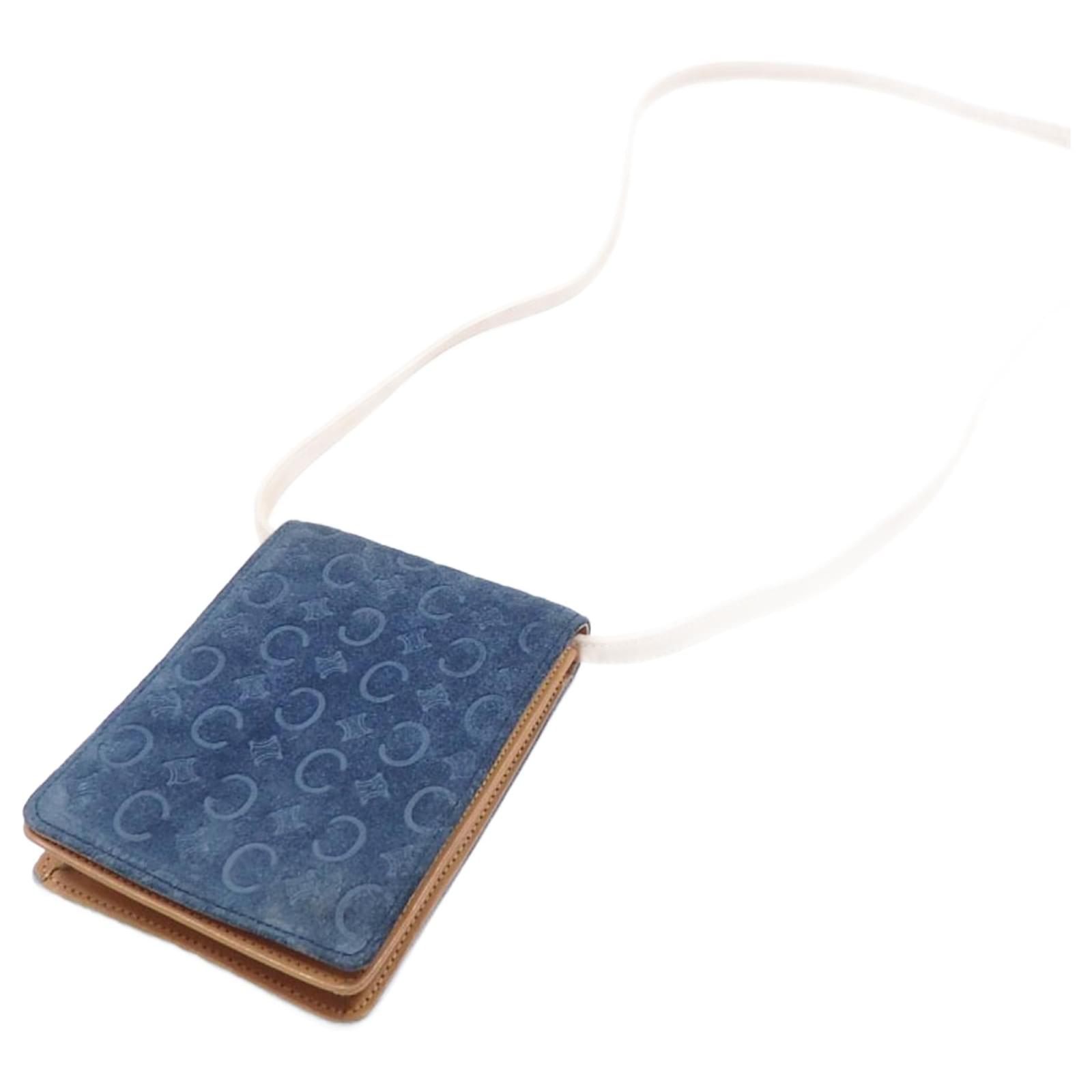 Céline Celine Macadam Blue Suede ref.840407 - Joli Closet