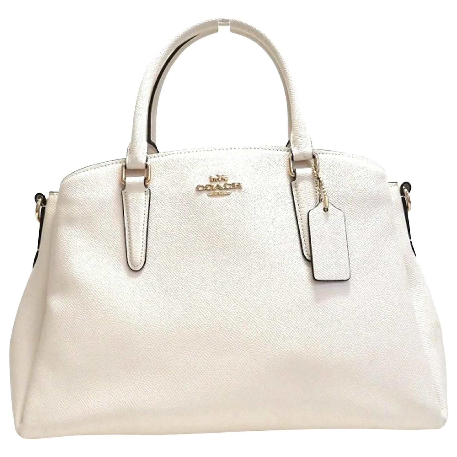 Coach Charlie White Leather ref.840418 - Joli Closet