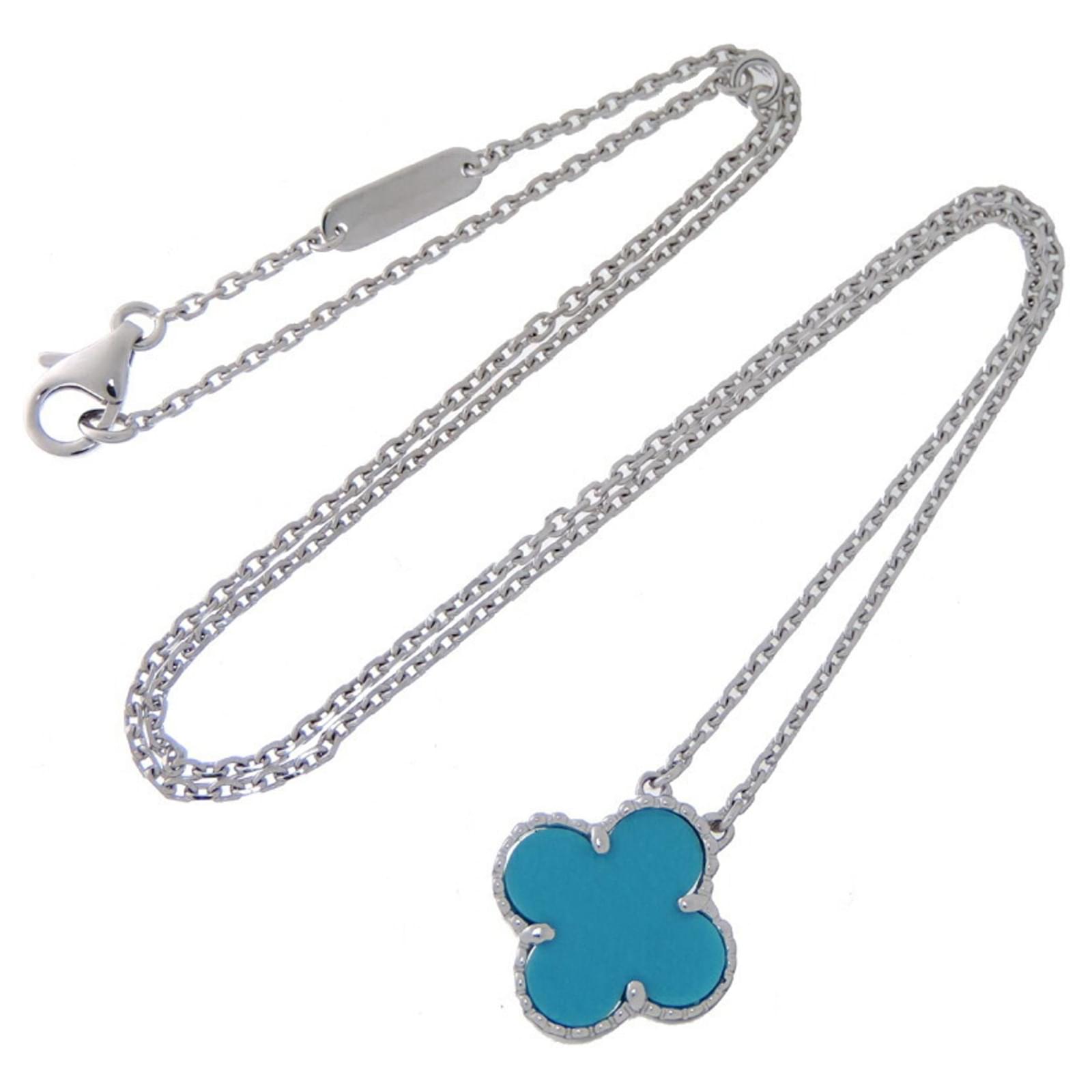 Van Cleef & Arpels Sweet Alhambra Blue White gold ref.840494 - Joli Closet