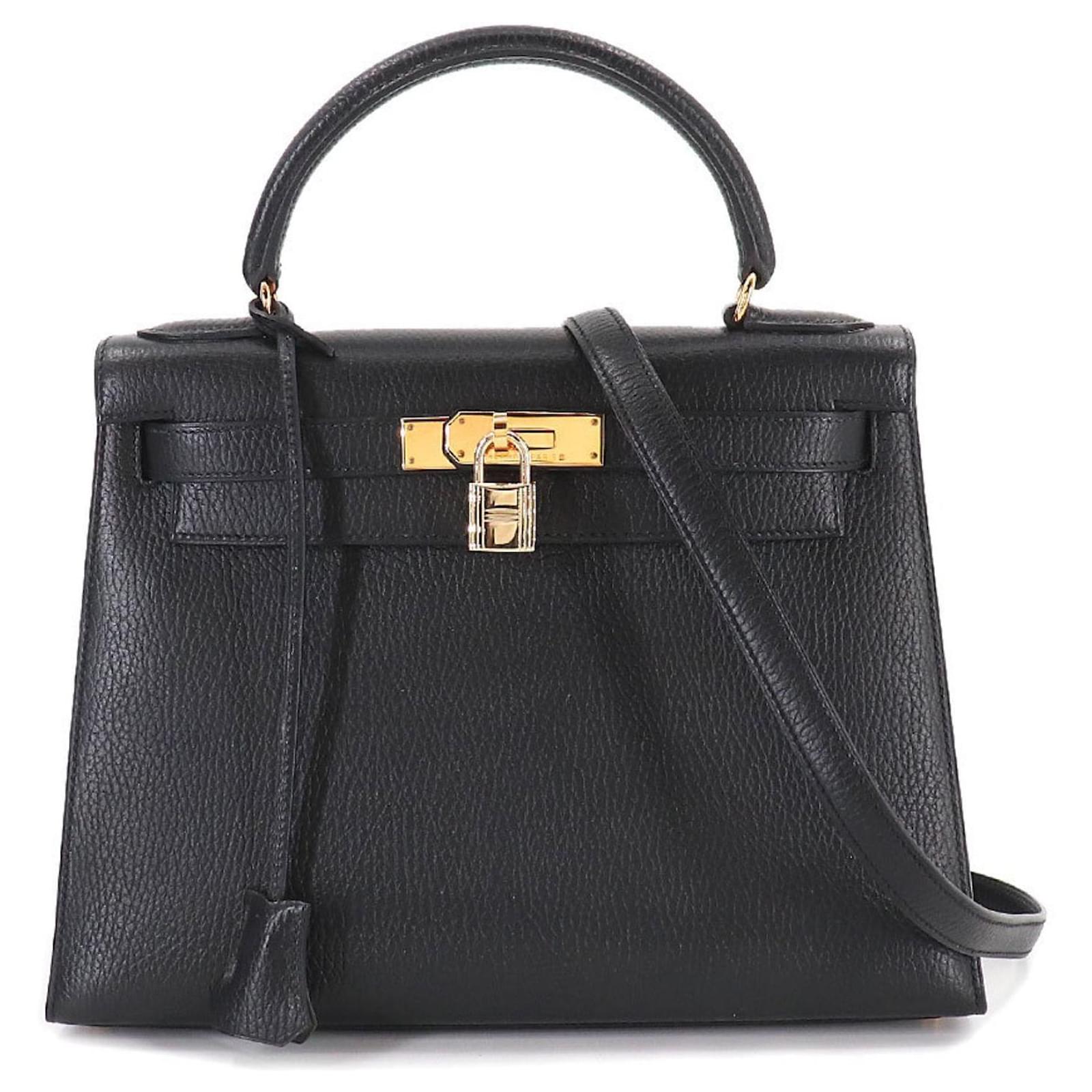 Hermès hermes kelly Black Leather ref.841700 - Joli Closet