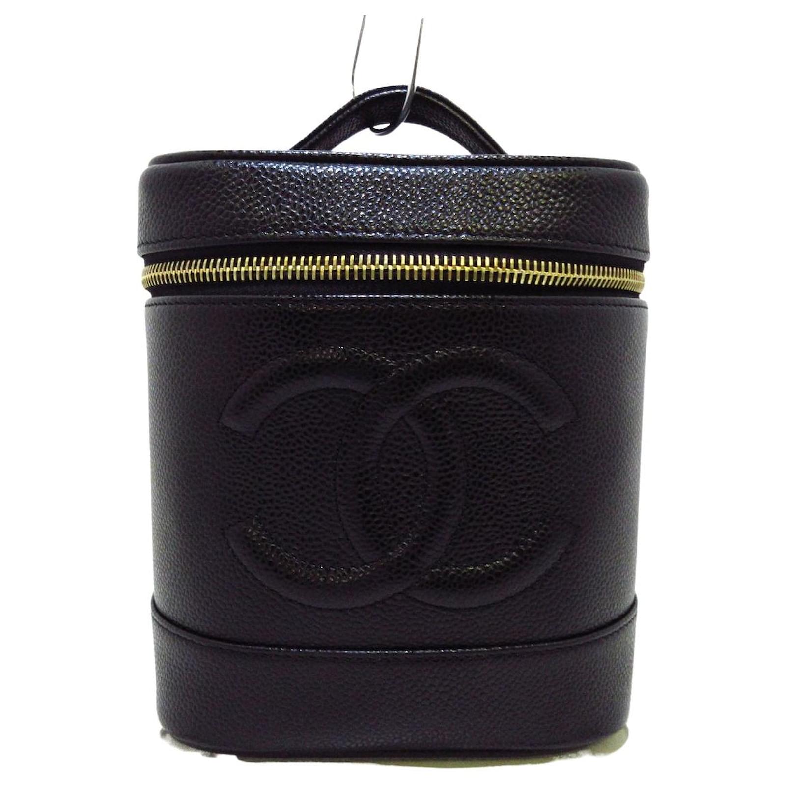 Chanel Vanity Black Leather ref.842182 - Joli Closet