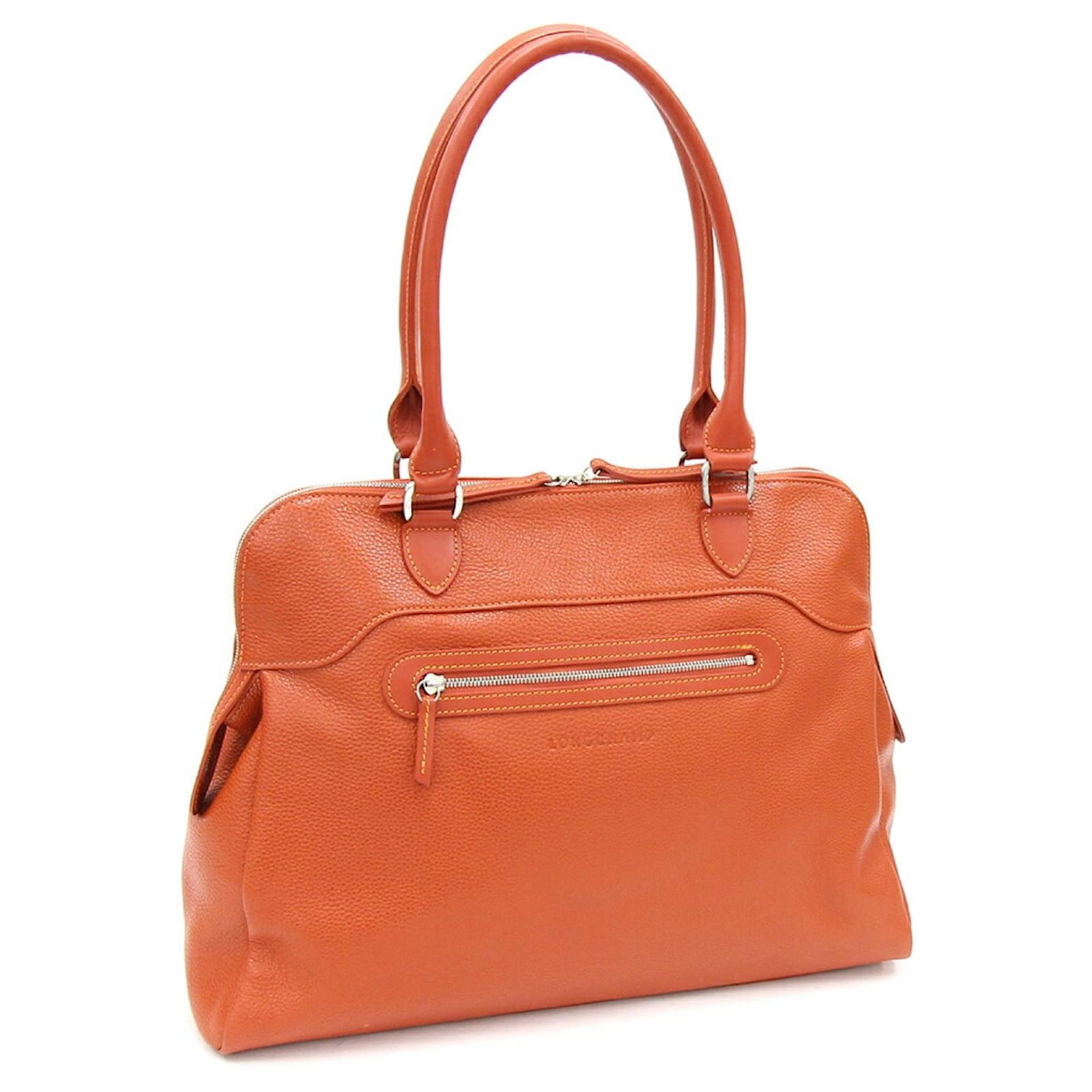 LONGCHAMP Orange Leather ref.845748 - Joli Closet