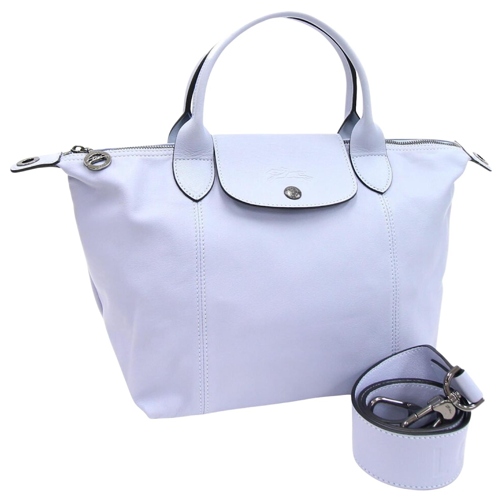 Longchamp Le Pliage Light blue Leather ref.845886 - Joli Closet