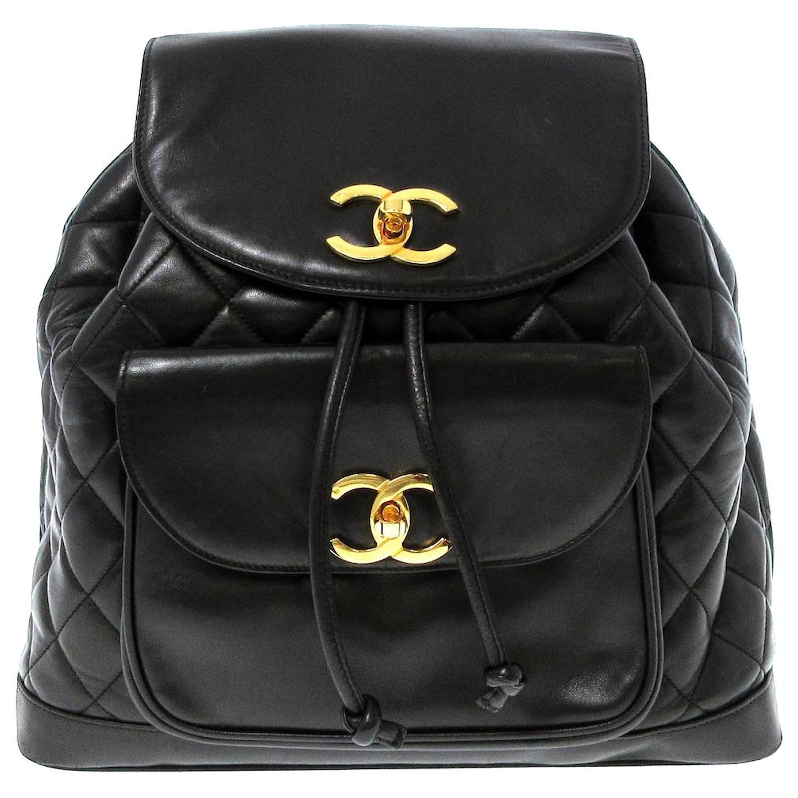Chanel Matrasse Black Leather ref.845968 - Joli Closet