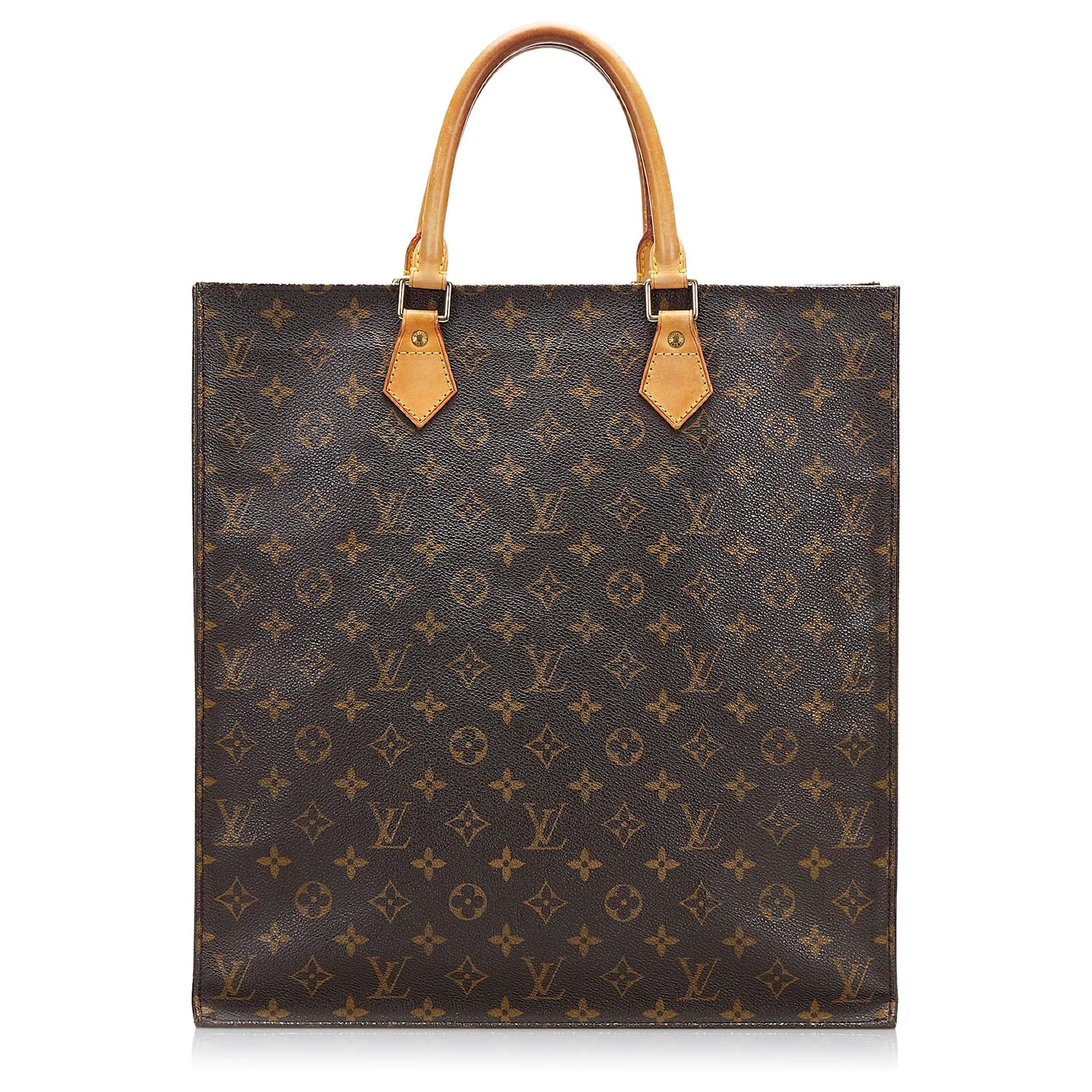 Louis Vuitton Brown Monogram Sac Plat Cloth ref.846077 - Joli Closet