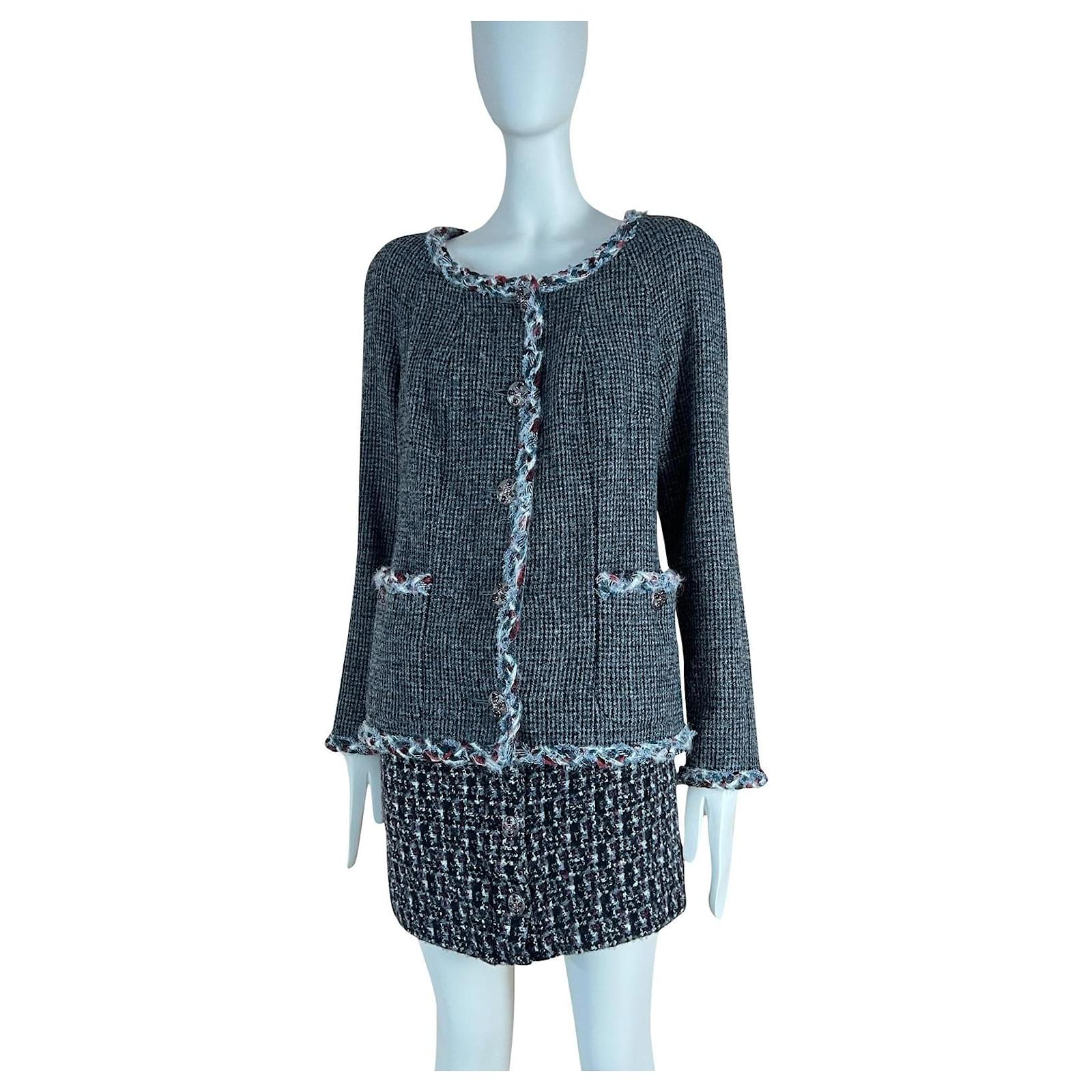 Chanel Paris / Jupe en tweed d'Édimbourg Multicolore ref.847589 - Joli ...