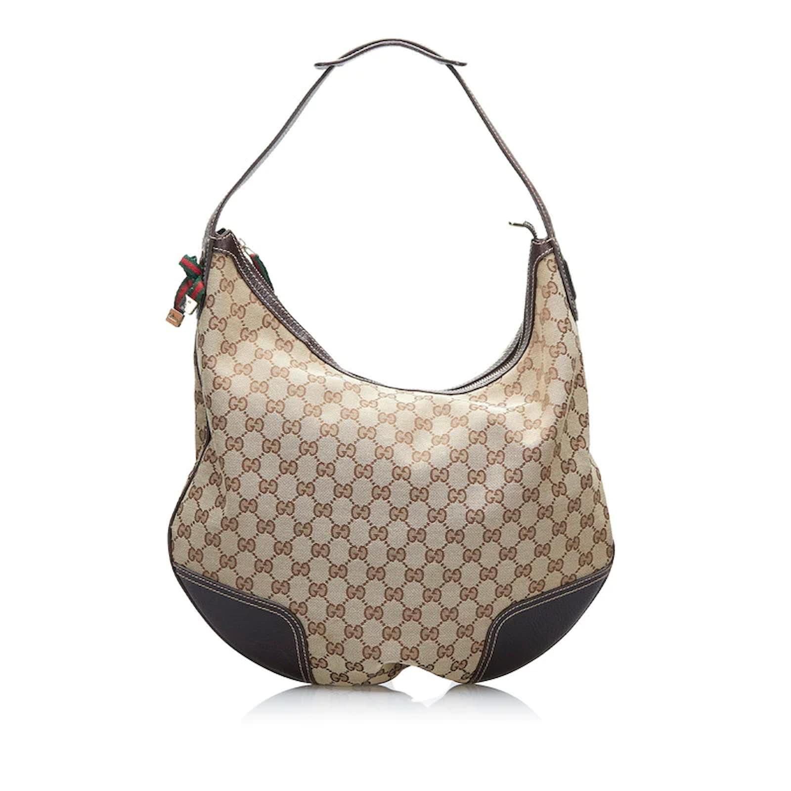Gucci GG Signature Princy Shoulder Bag 162882 Beige Cloth ref.847950 ...
