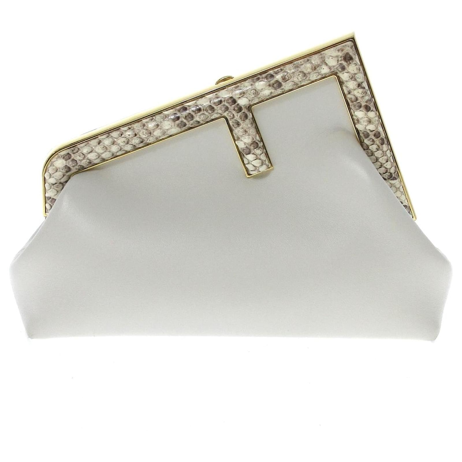 Fendi First White Leather ref.850280 - Joli Closet