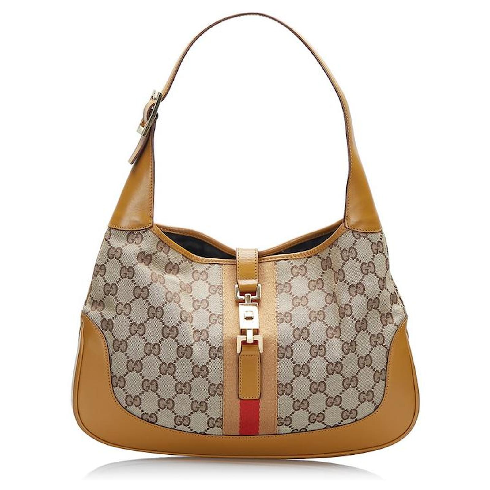 Gucci Jackie Toile Beige ref.850588 - Joli Closet