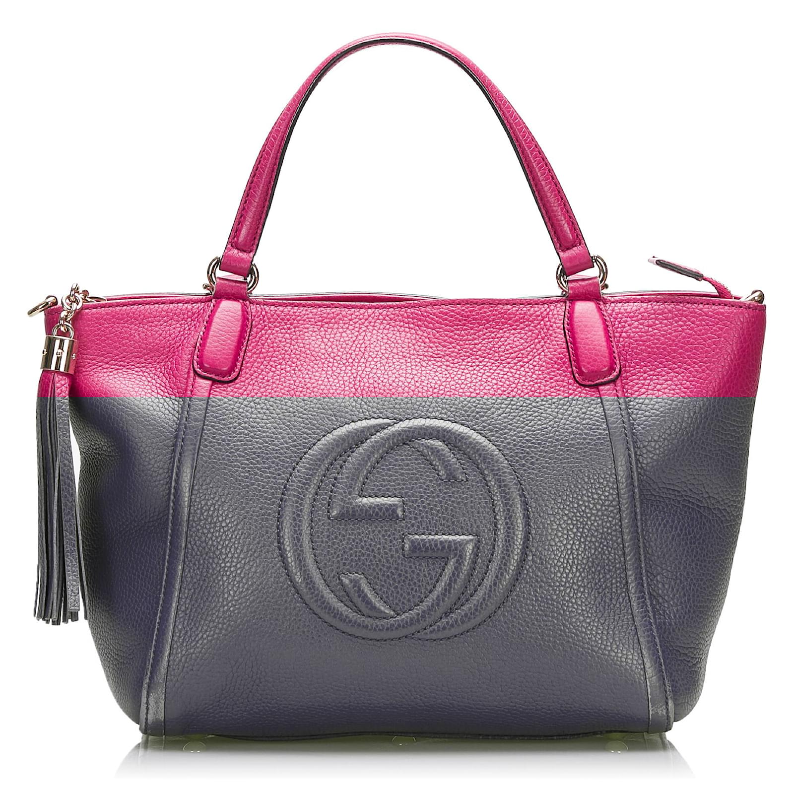Gucci Pink Soho Cellarius Leather Pony-style calfskin ref.851156 - Joli ...