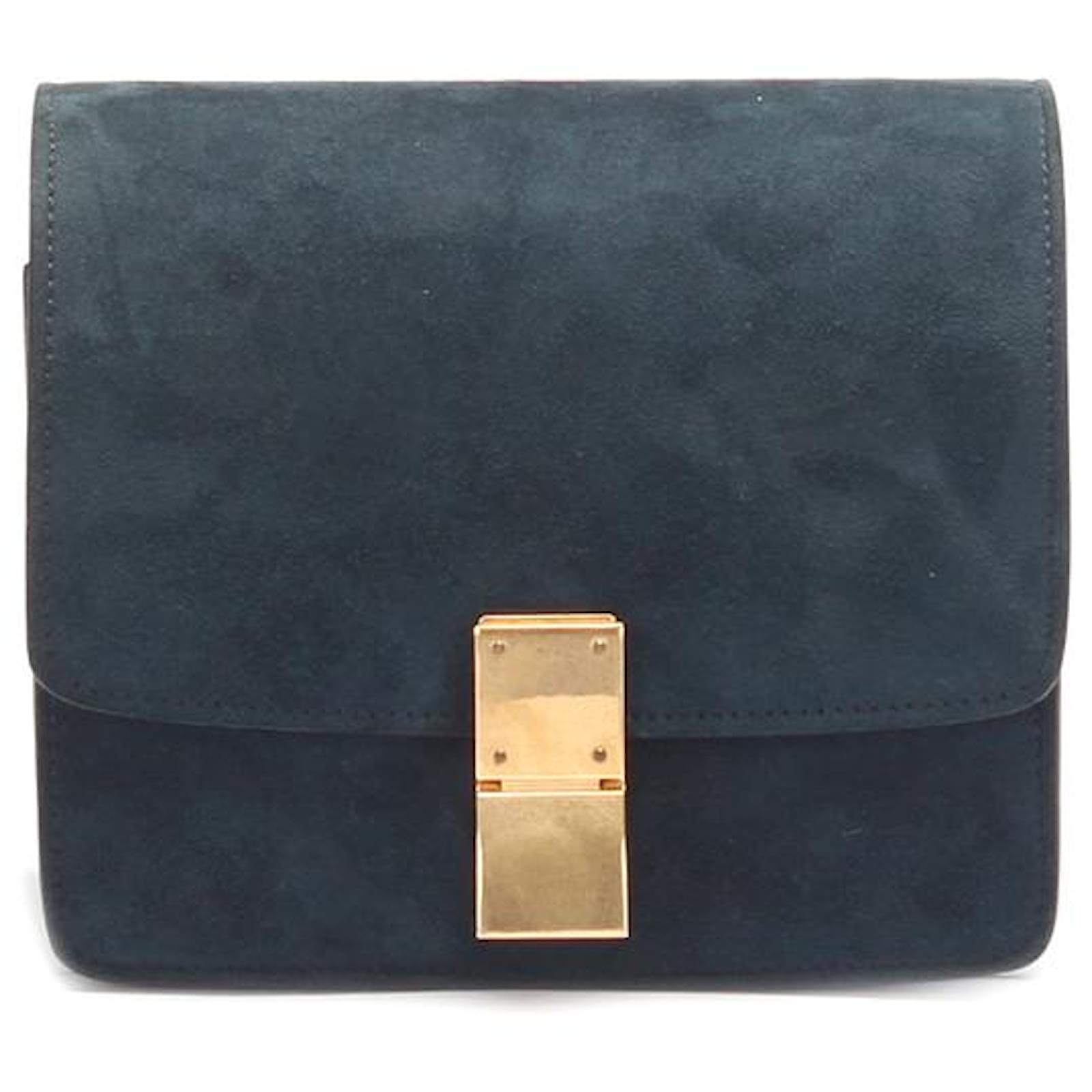 Céline Celine Classic Blue Suede ref.852097 - Joli Closet
