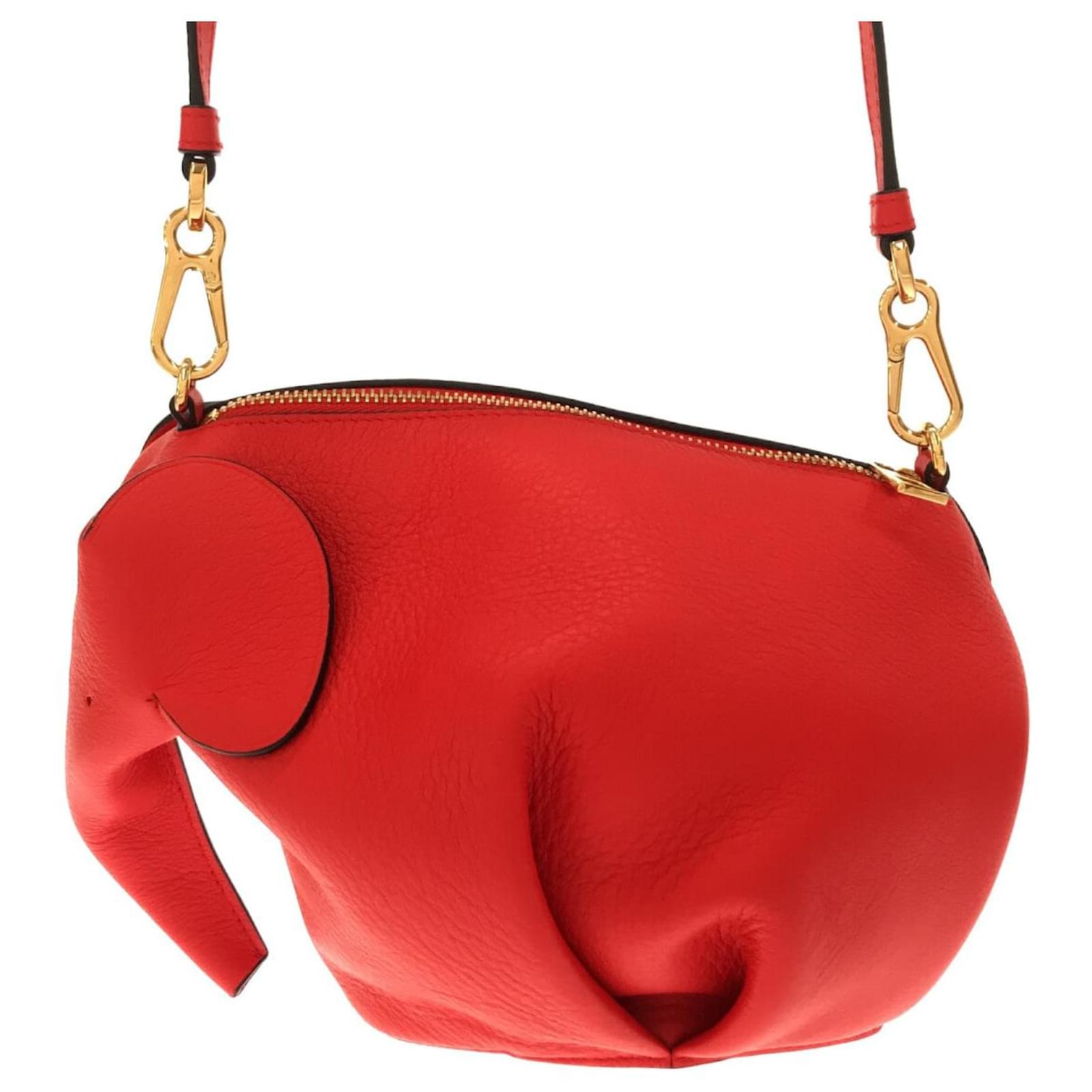 Loewe Elephant Red Leather ref.852355 - Joli Closet