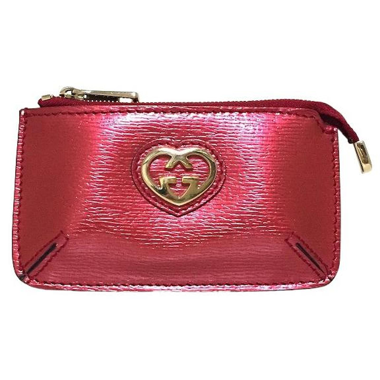 Gucci joli coeur Cuir Rouge ref.853543 - Joli Closet