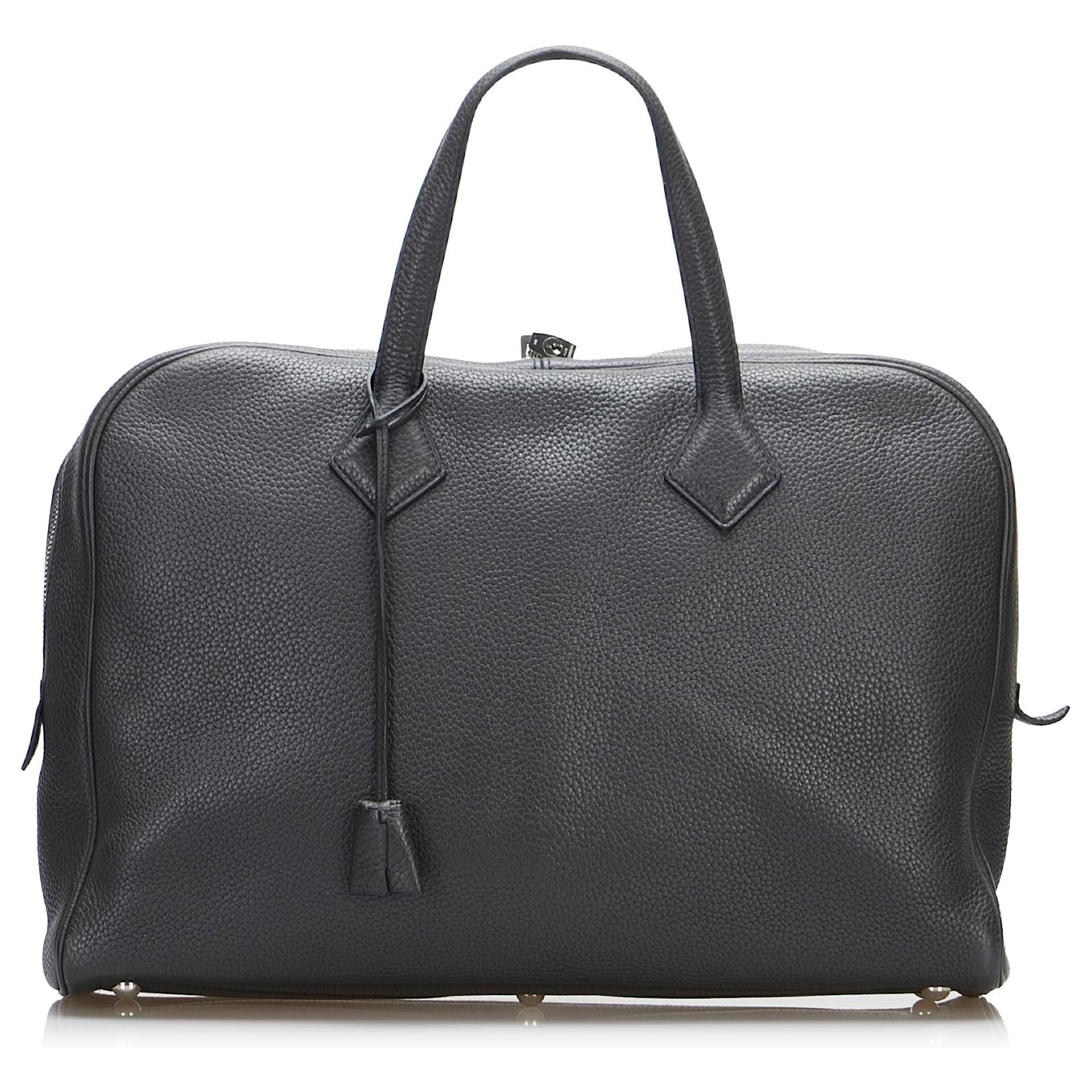 Hermès Hermes Black Victoria II 40 (Sold) - Joli Closet