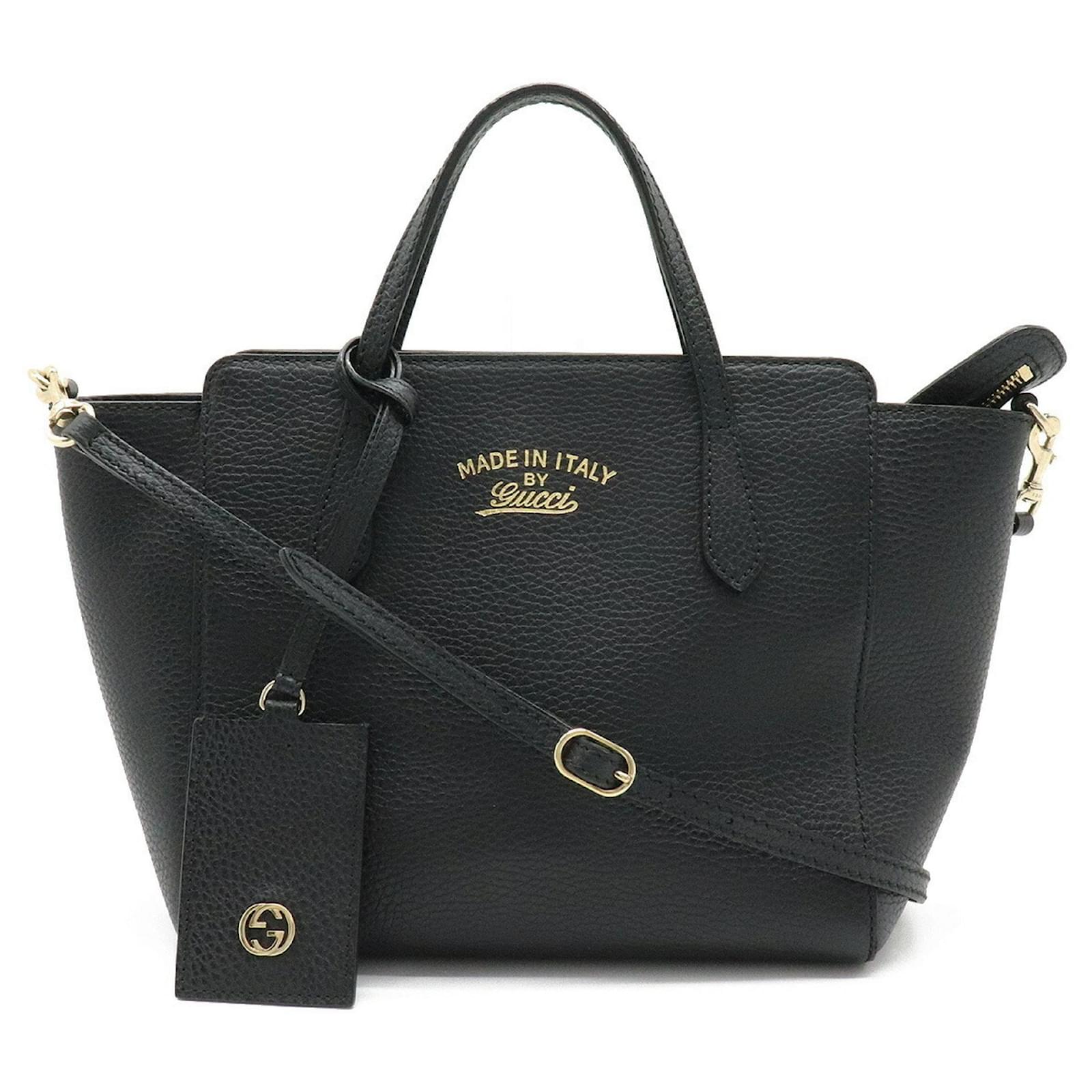 Gucci Swing Black Leather ref.855653 - Joli Closet