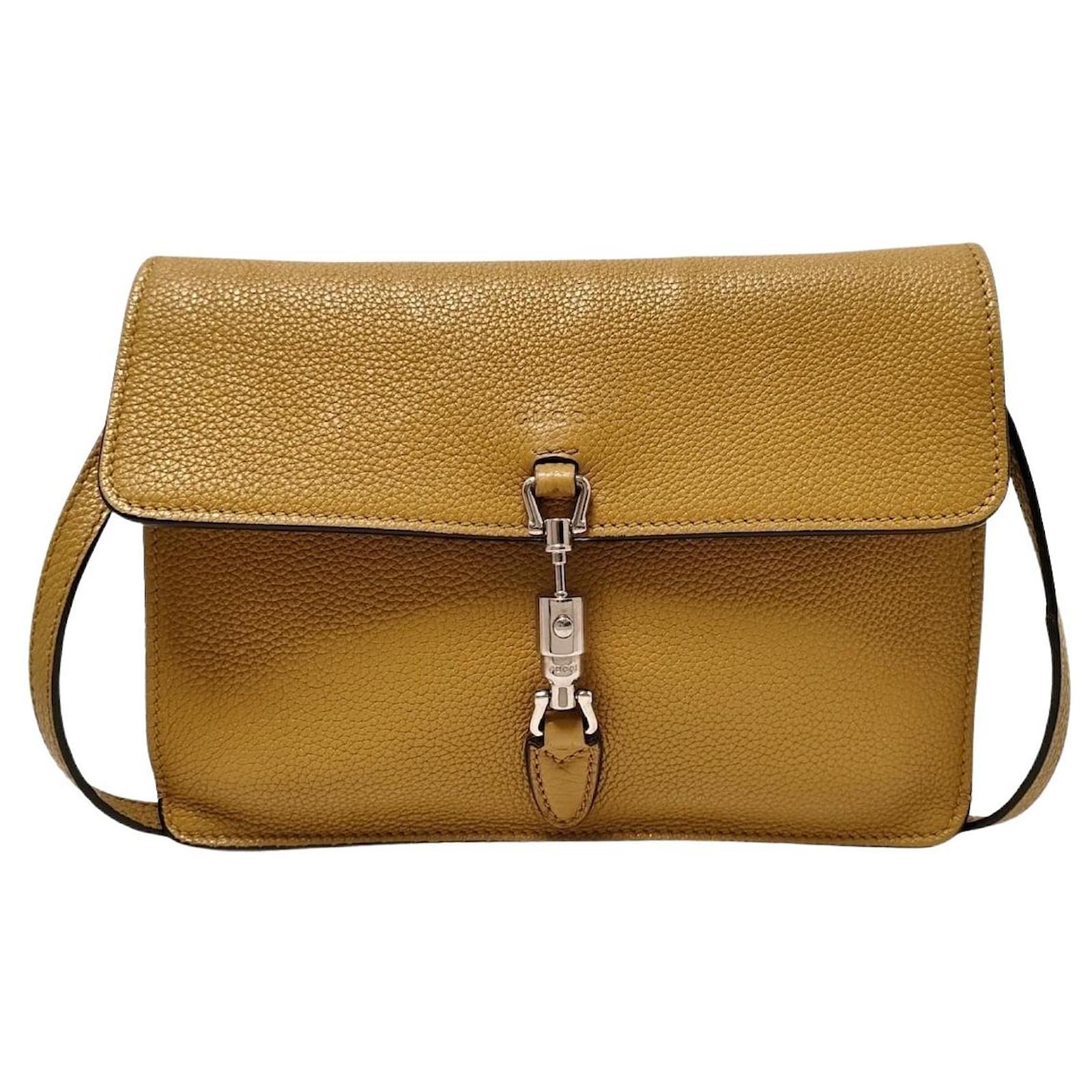 Gucci Jackie Yellow Leather ref.857301 - Joli Closet
