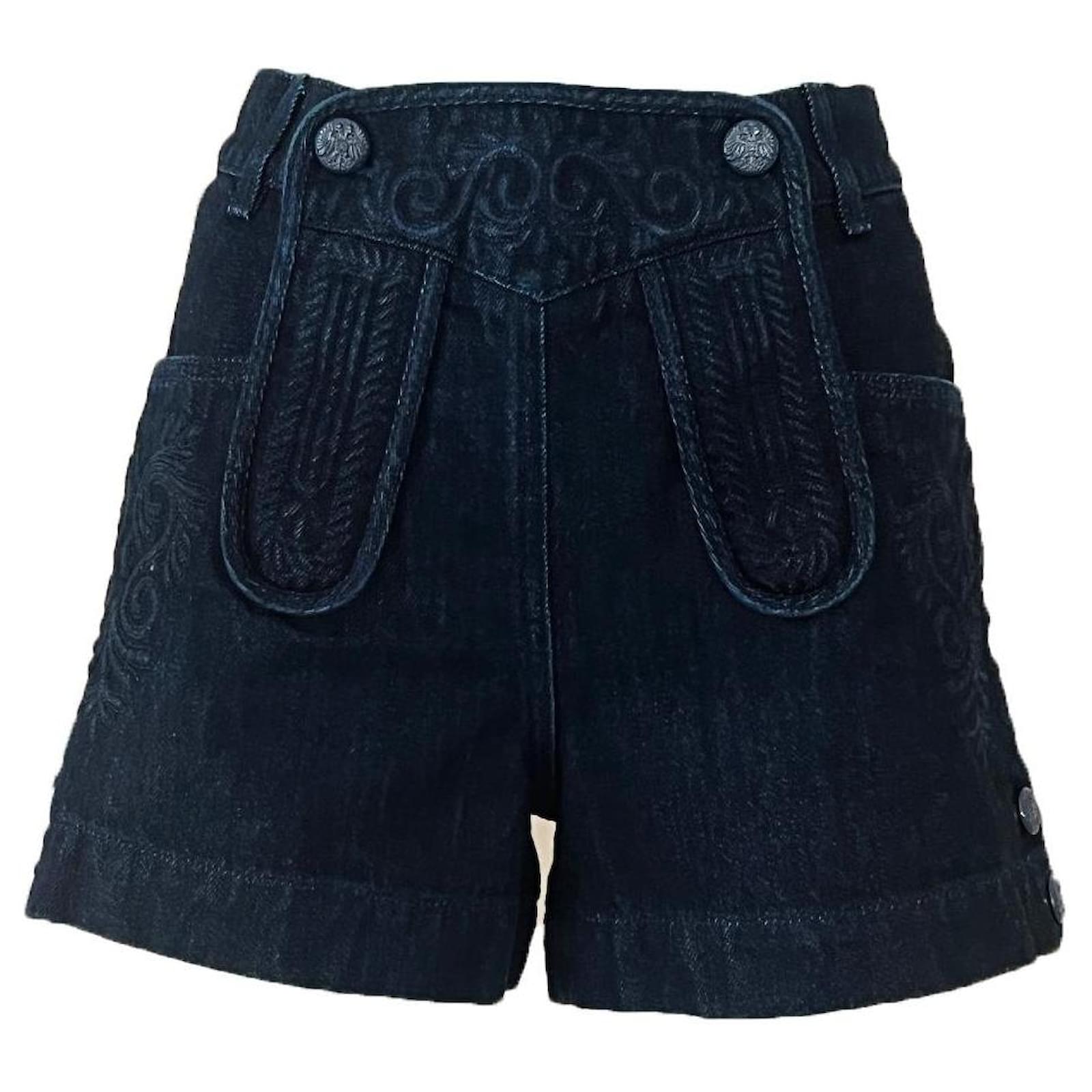 Chanel New Salzburg Denim Short Navy blue ref.857811 - Joli Closet