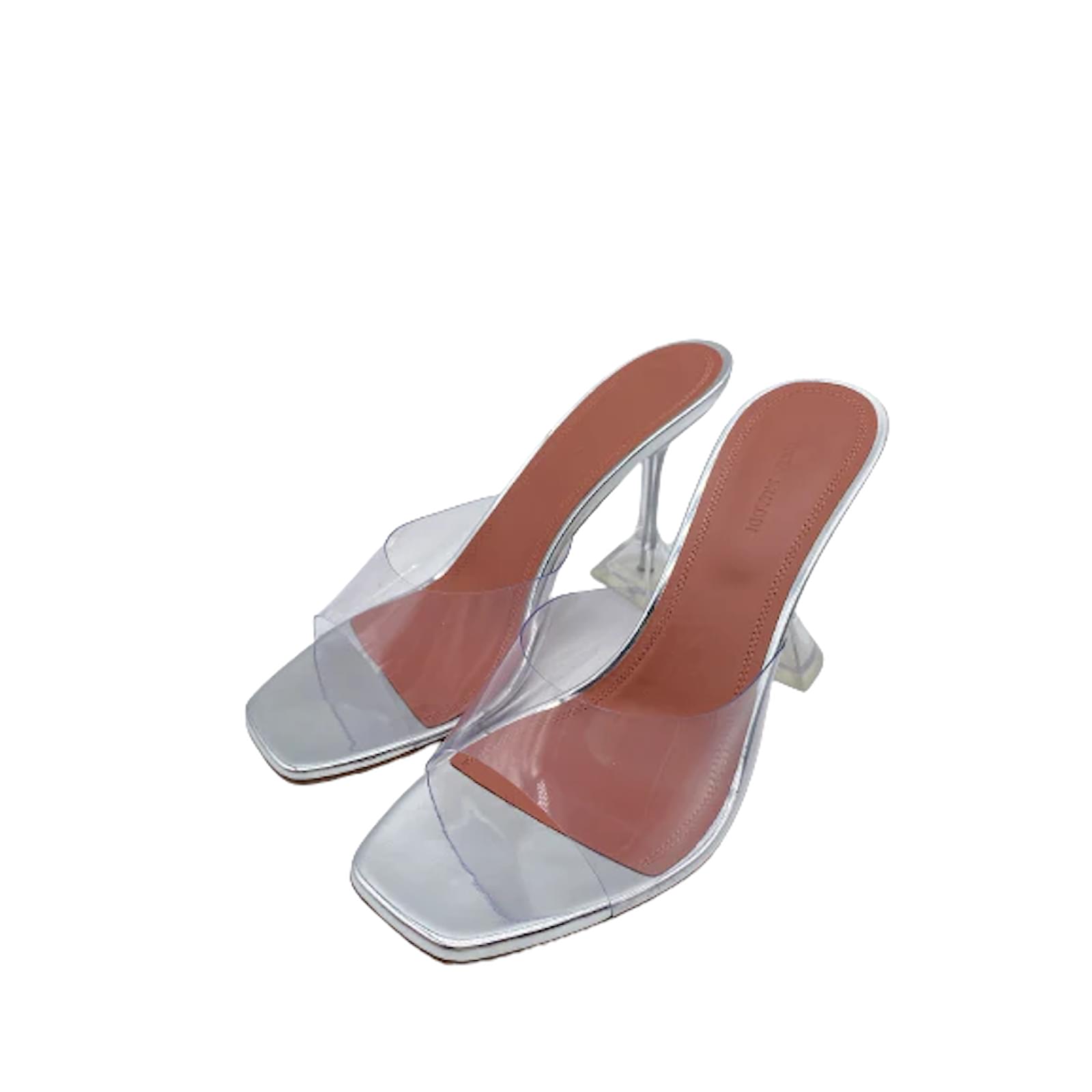 AMINA MUADDI Mules & clogs T.eu 40 plastic Silvery ref.858043 - Joli Closet