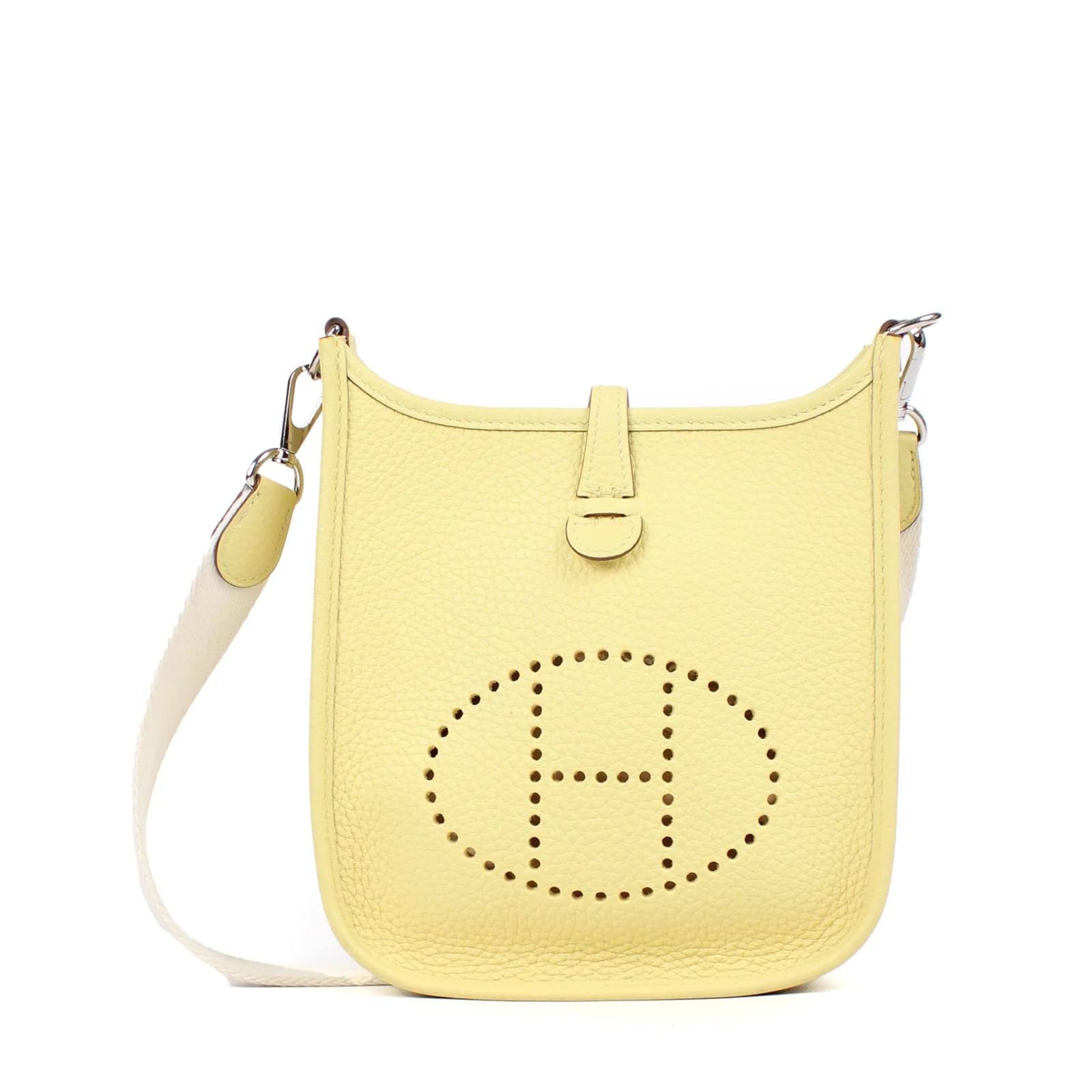 Hermès HERMES Handbags T. Leather Yellow ref.859620 - Joli Closet