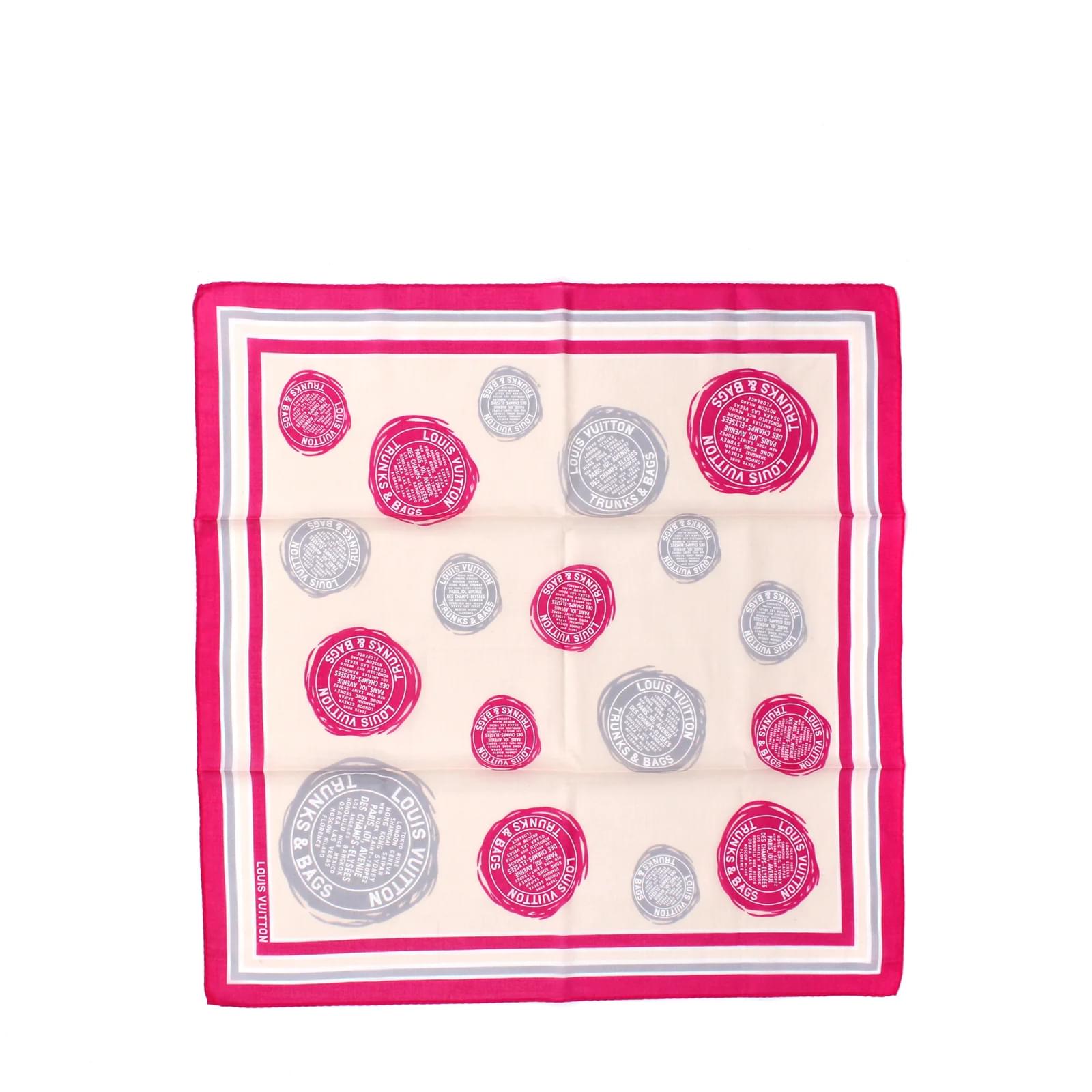 LOUIS VUITTON Foulards T. cotton Coton Rose ref.859677 - Joli Closet