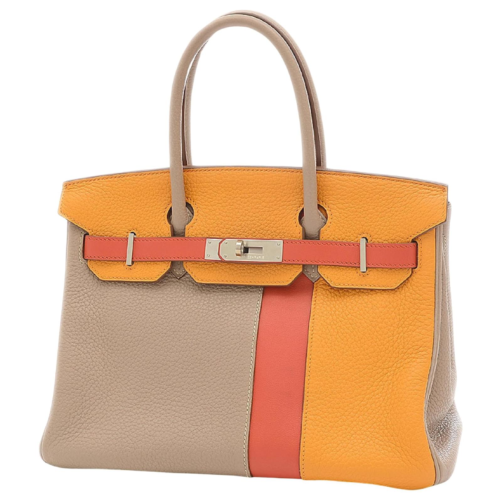 Hermès HERMES BIRKIN Multiple colors Leather ref.863130 - Joli Closet